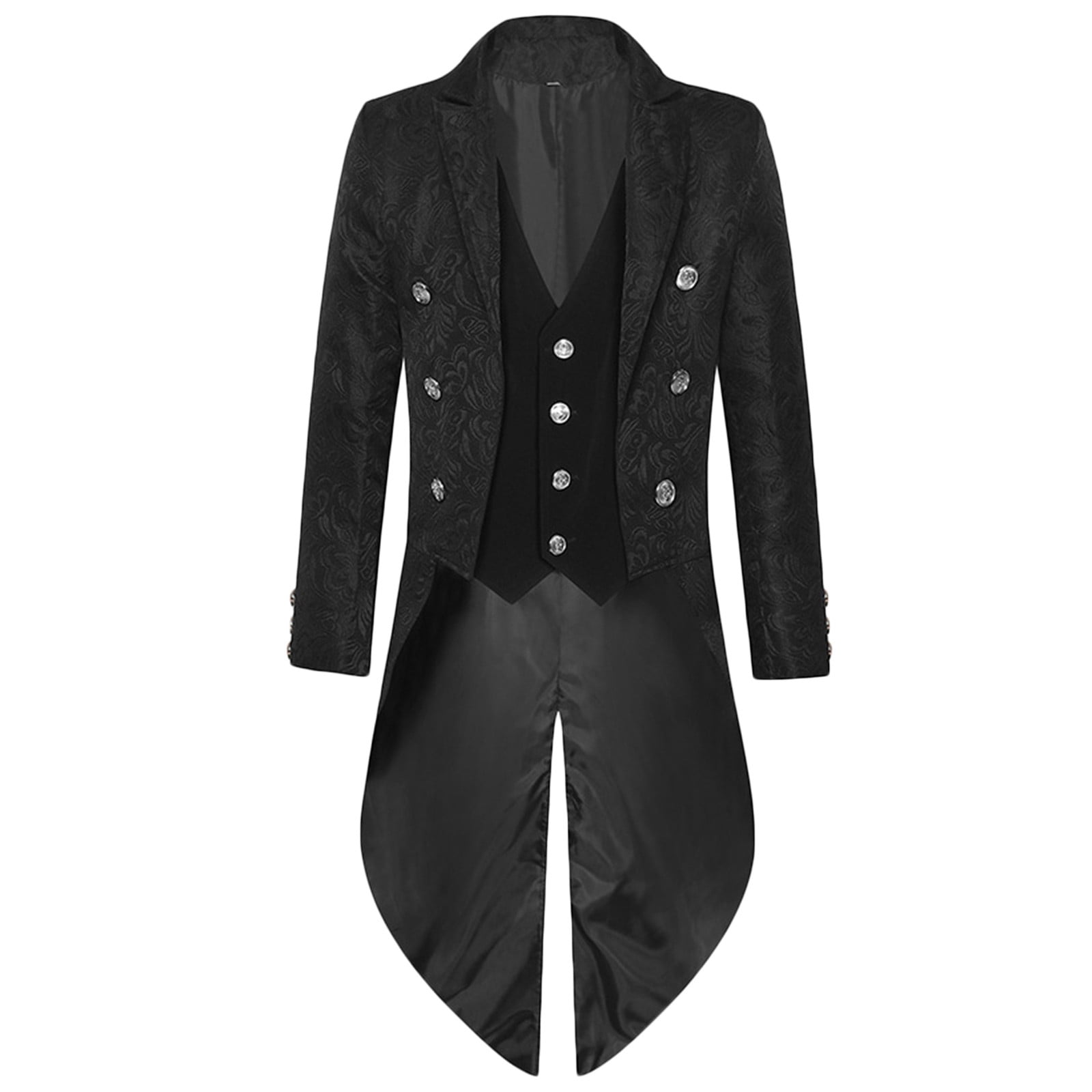 HAPIMO Tailcoat Jacket for Men Fashion Tuxedo Jacket Big Men's Double ...