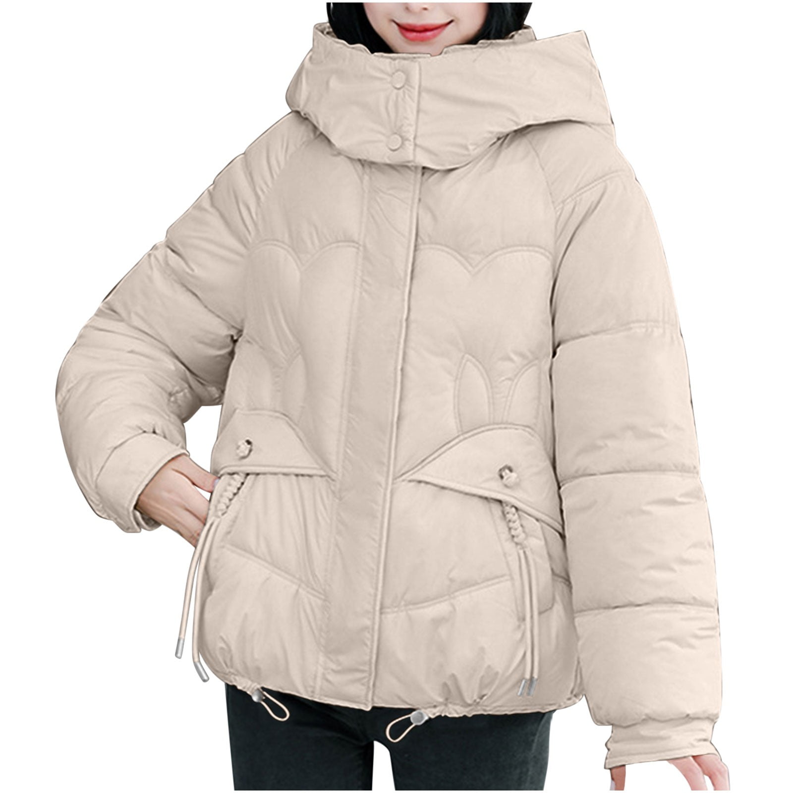 HAPIMO Women's Clod Weather Coat Winter Fashion Warm Coats Casual Comfy ...