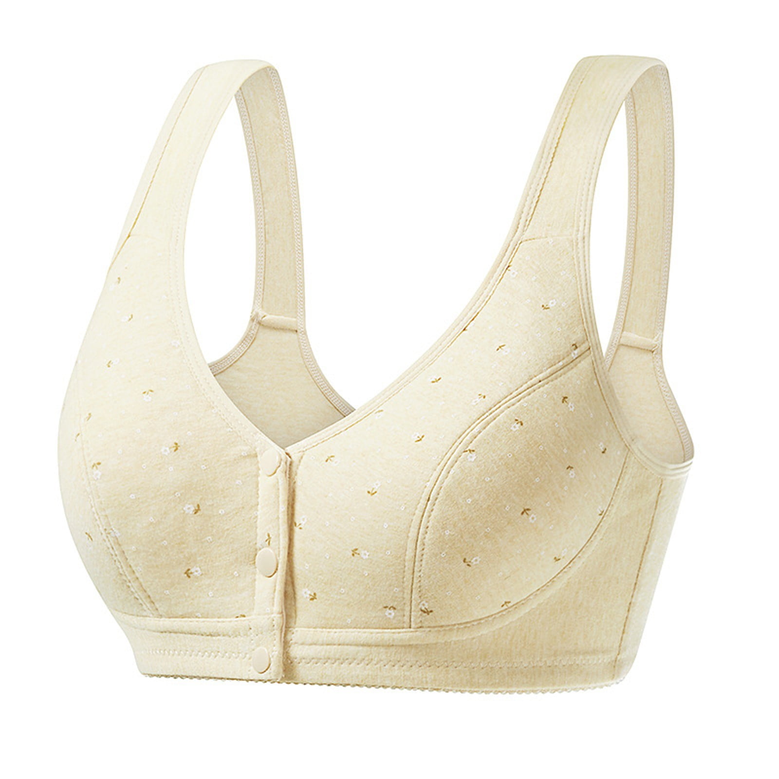 HAPIMO Women's Plus Size Everyday Bra Floral Lifting Bra Comfy ...