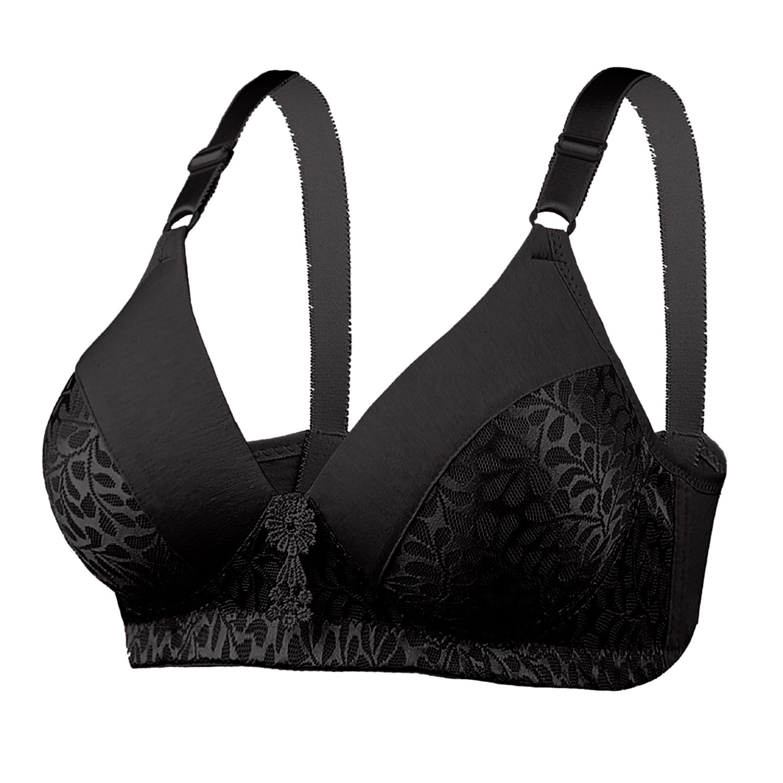 HAPIMO Women's Plus Size Everyday Bra Floral Lifting Bra Comfy ...