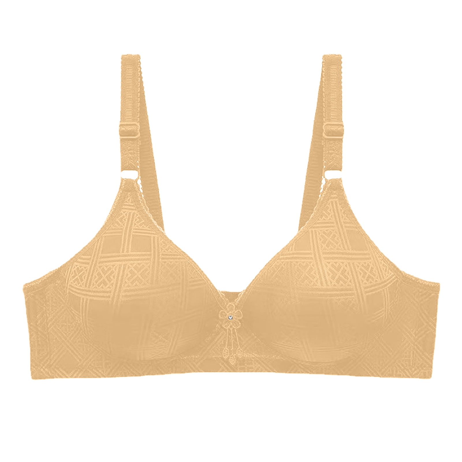 HAPIMO Women's Plus Size Everyday Bra Floral Lifting Bra Comfy ...