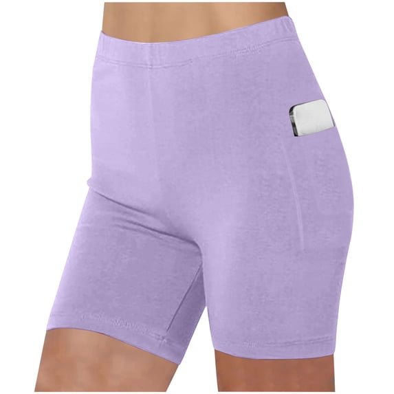 HAPIMO Women's Shorts With Pockets Ideal For Work Office And Weekend ...