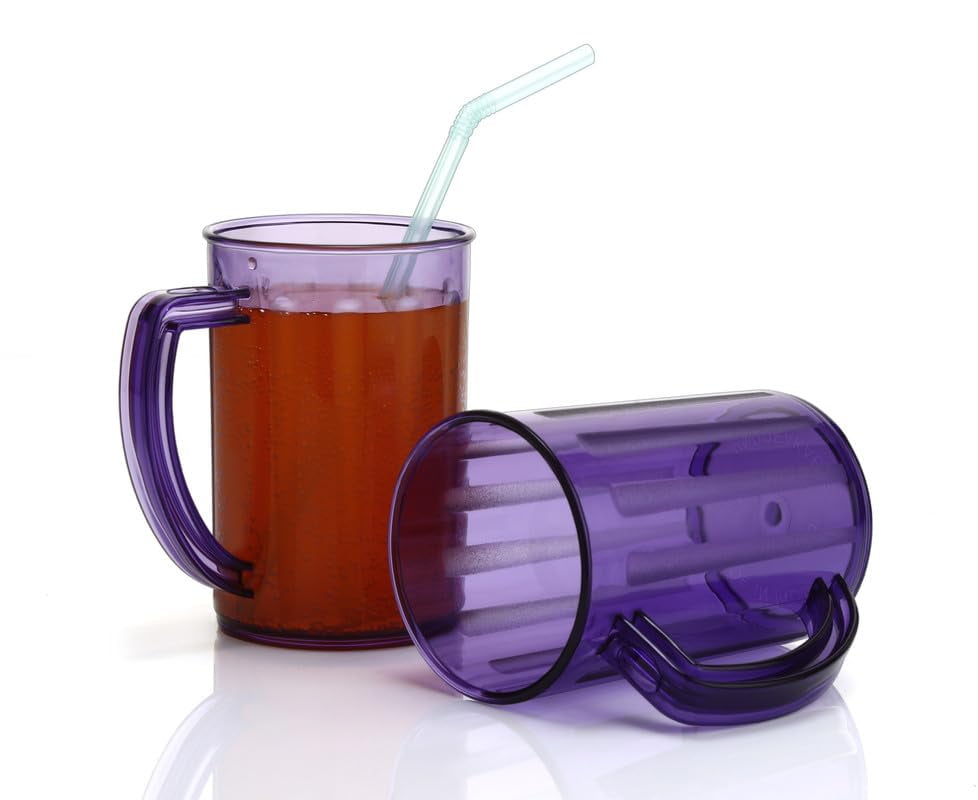 HAPPI Unbreakable Water and Juice Drinking Glass Shake Mug with Handle ...