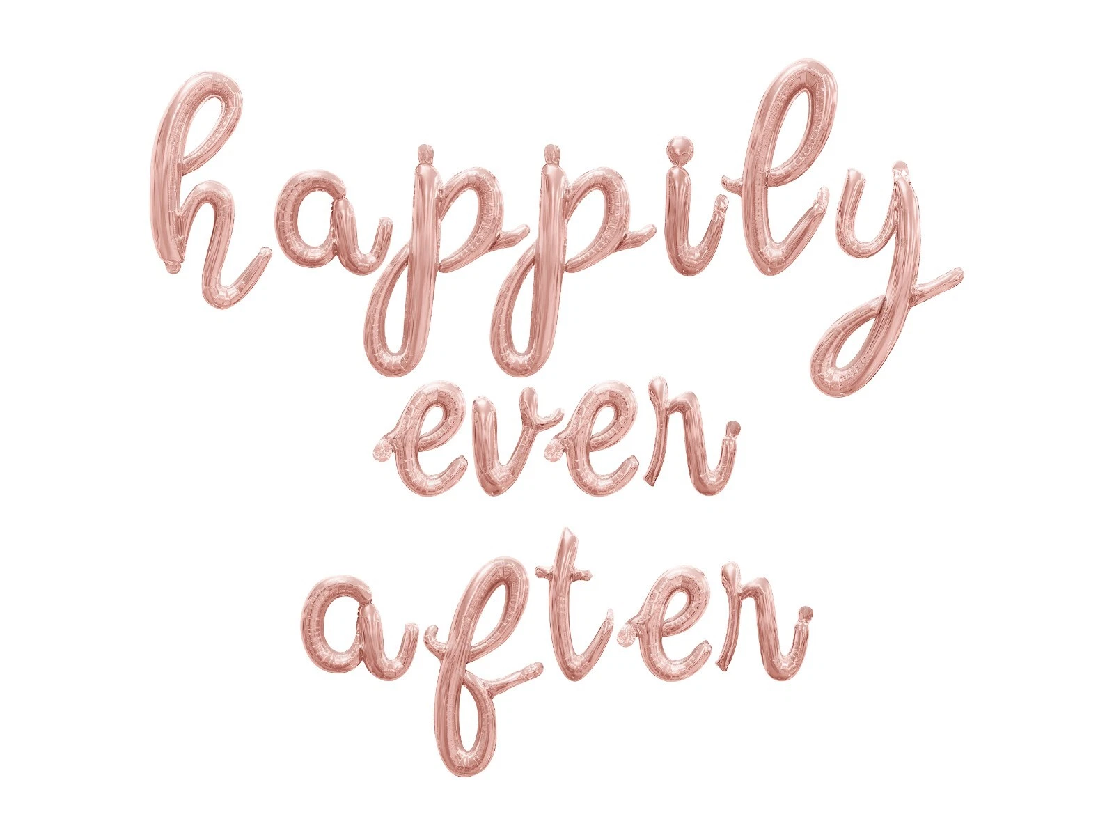HAPPILY EVER AFTER Cursive Letter Balloon Banner - Engagement Party ...