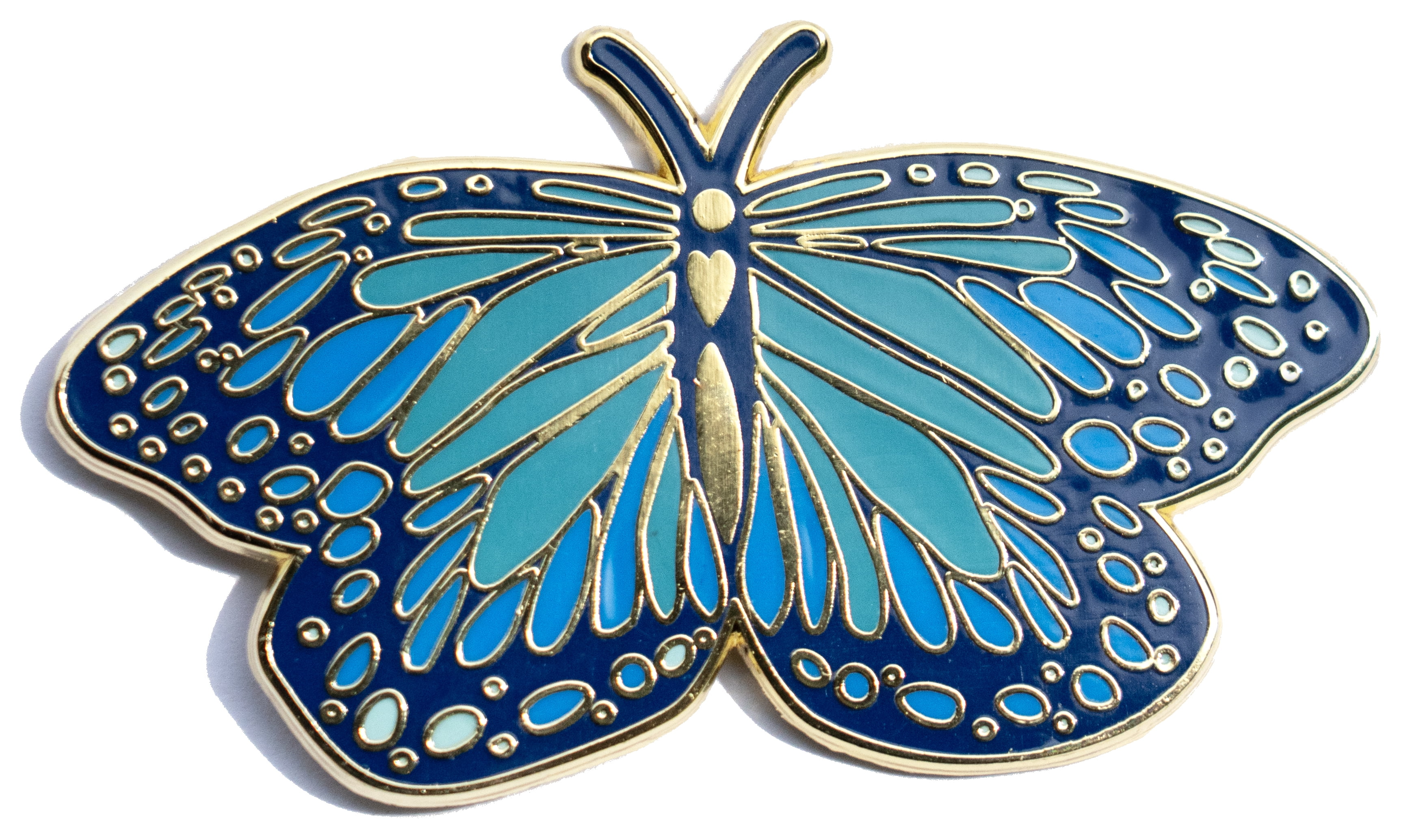 HAPPILY PLANTS branded Blue Morpho Butterfly Lapel Pin - Walmart.com