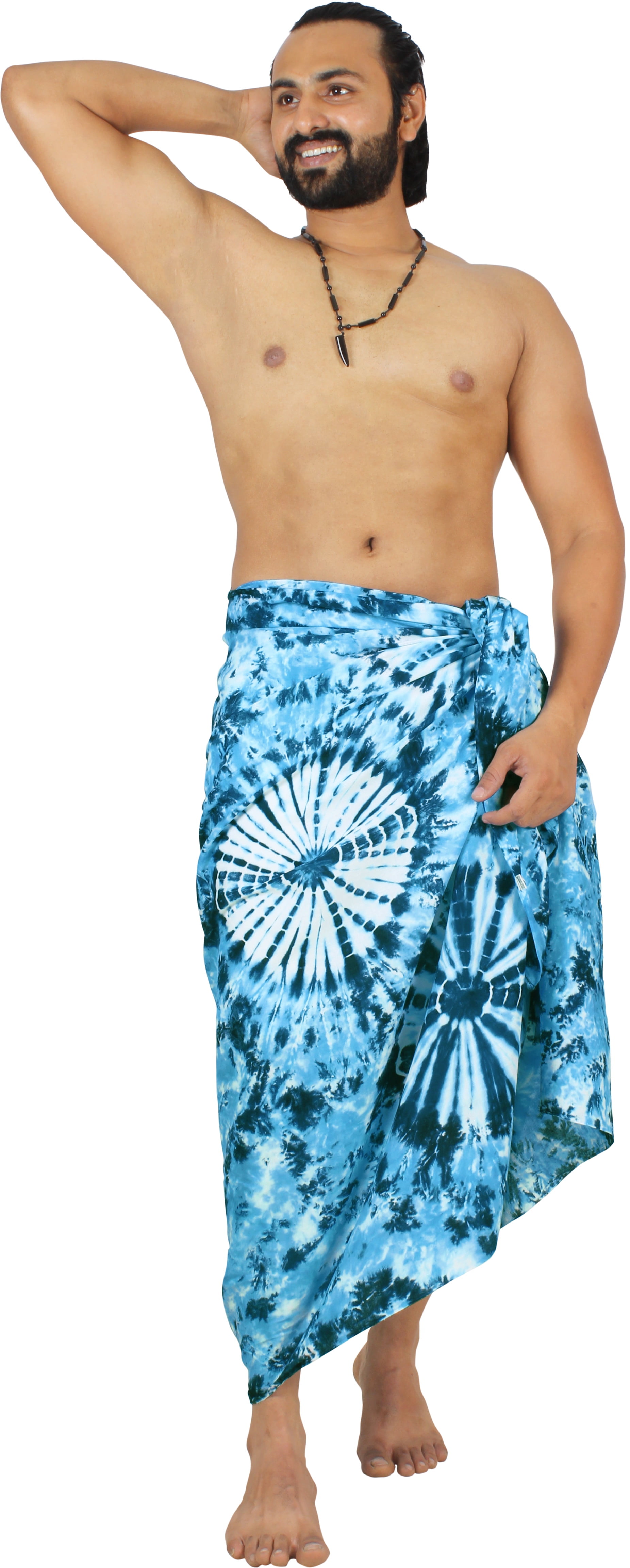 HAPPY BAY Men's Bath Trunk Swimsuits Sarong Pareo Beach Wrap One Size ...