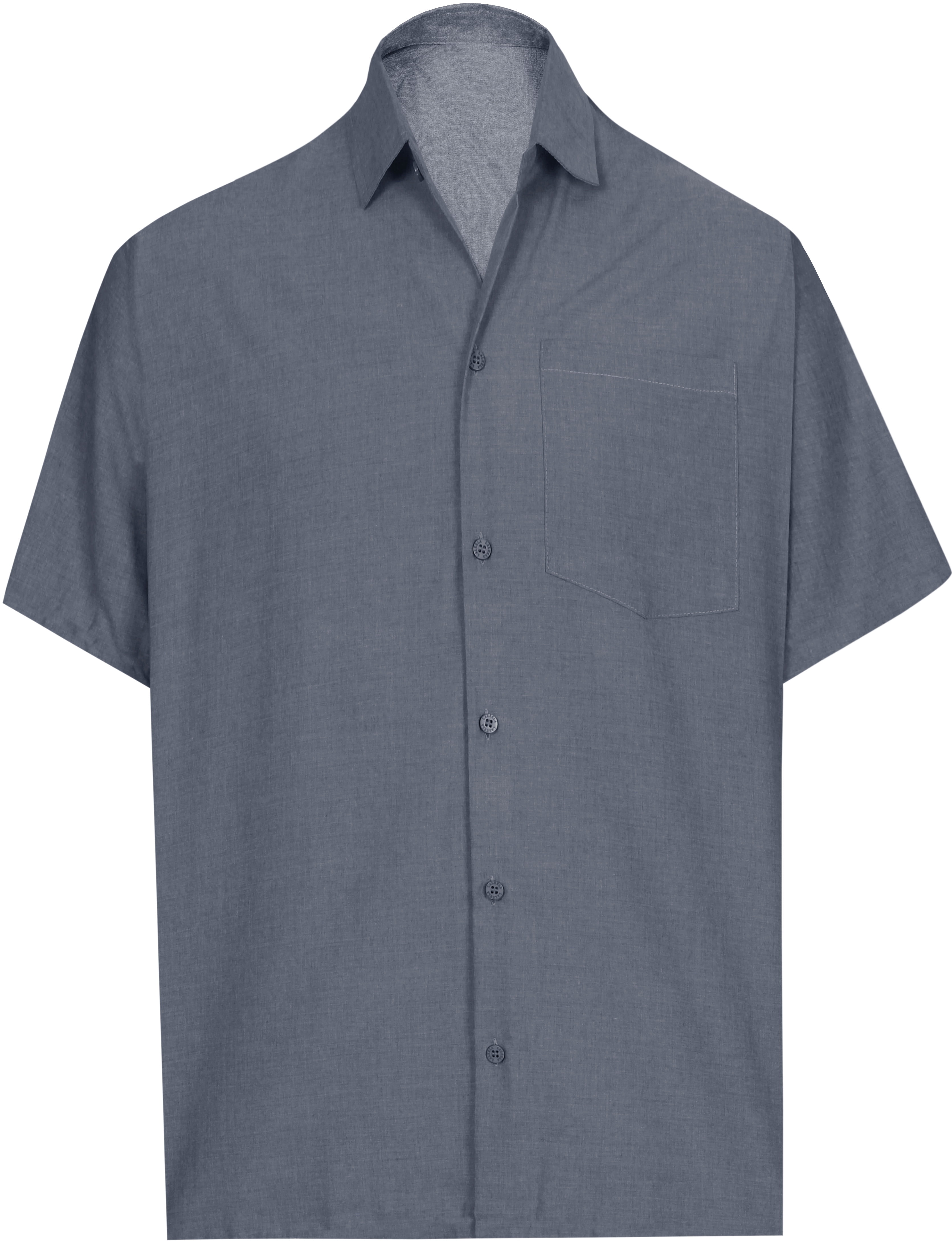 HAPPY BAY Men's Casual Summer Button Down Short Sleeve Untucked Beach ...
