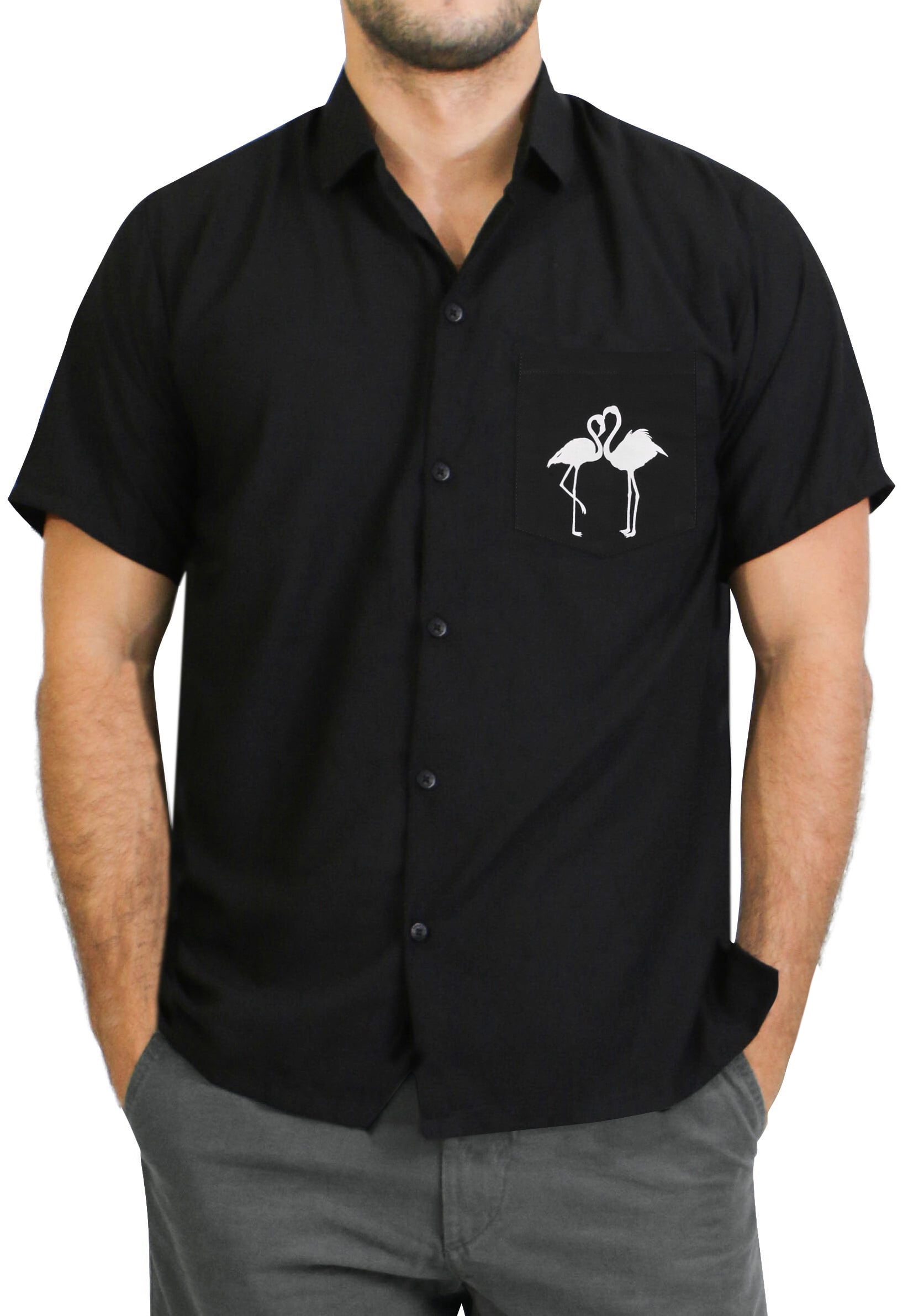 HAPPY BAY Men's Casual Summer Button Down Short Sleeve Untucked Oxford ...