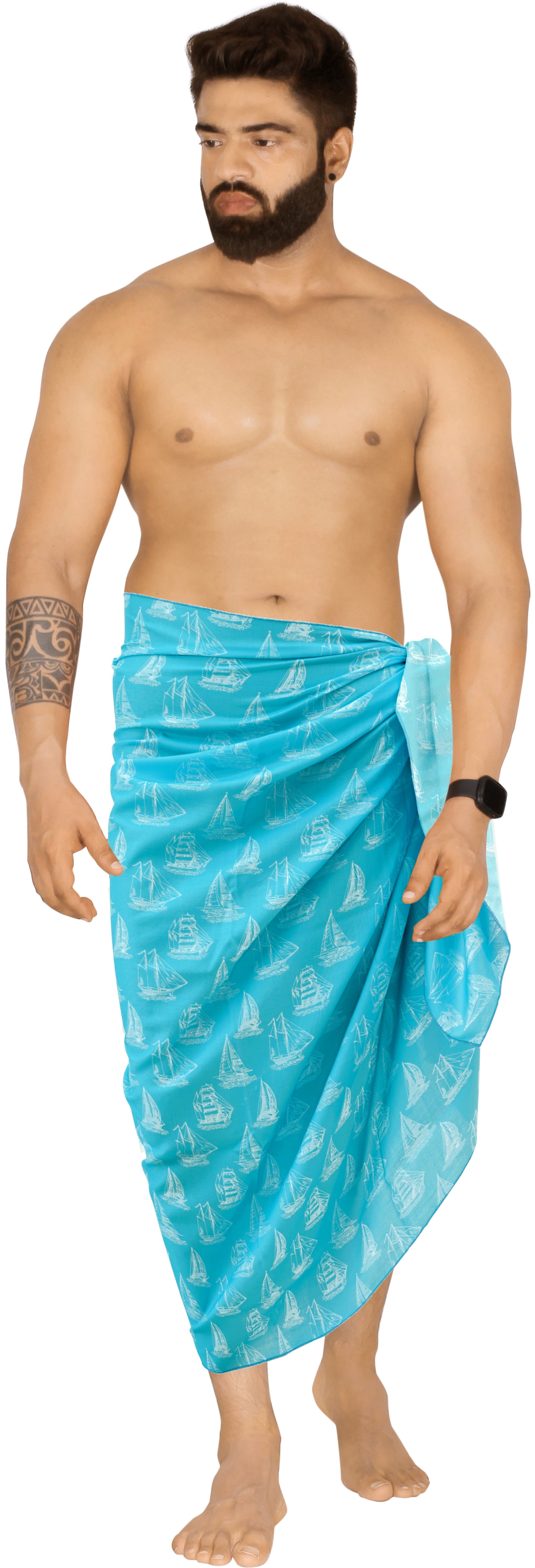 HAPPY BAY Men's Cover Up Casual Vacation Beach Holidays Summer Long ...