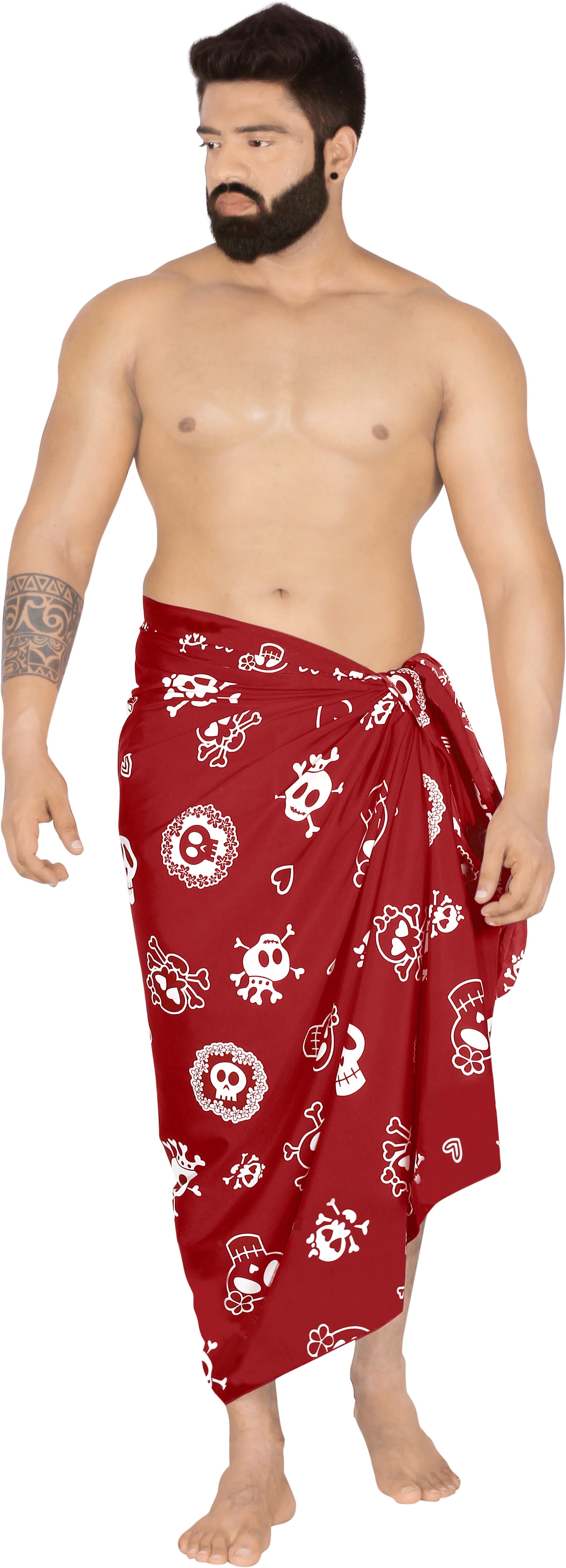 HAPPY BAY Men's Costumes Swimsuit Pareo Swim Trunks Swimwear Full Mens ...