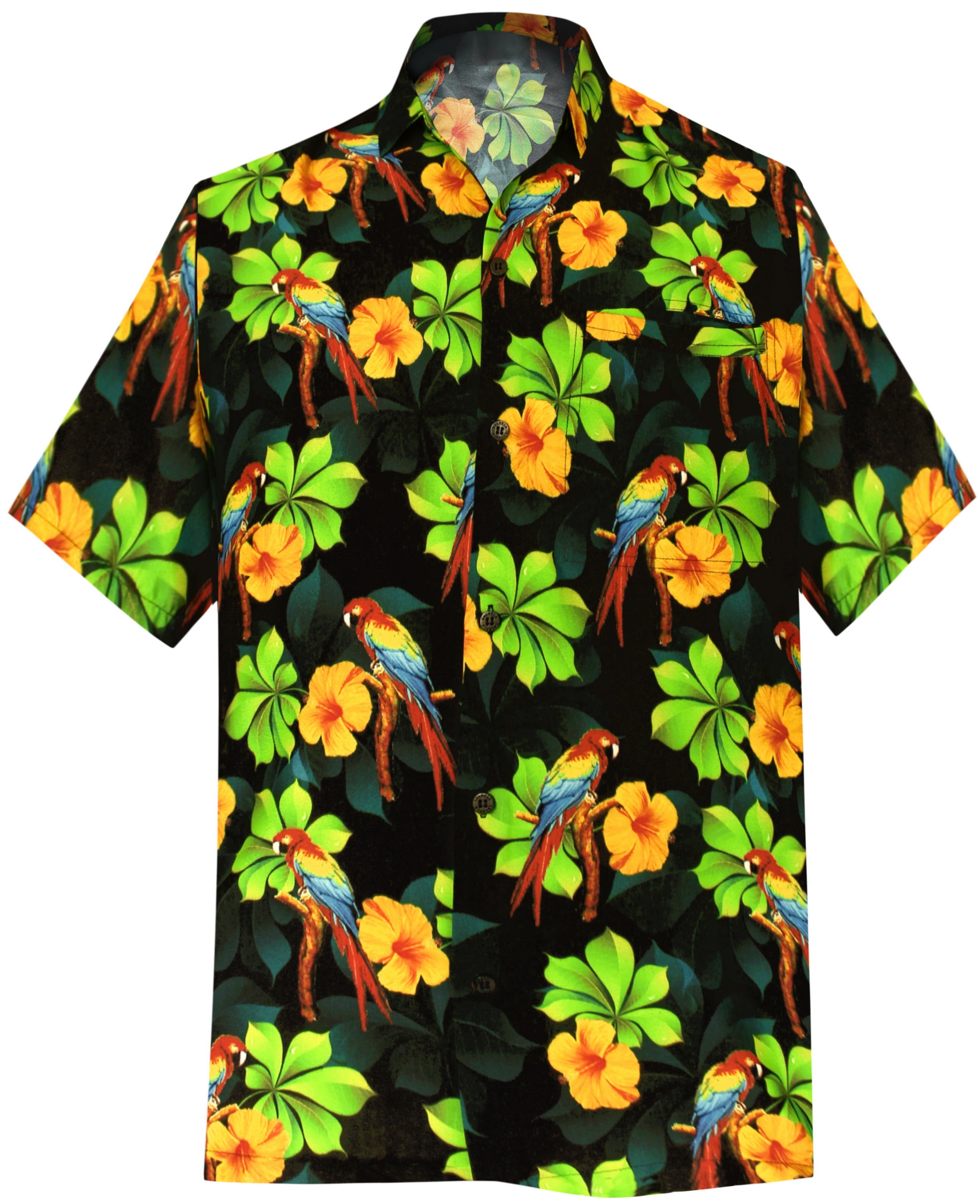 Happy Bay Mens Hawaiian Shirts Short Sleeve Button Down Shirt Mens