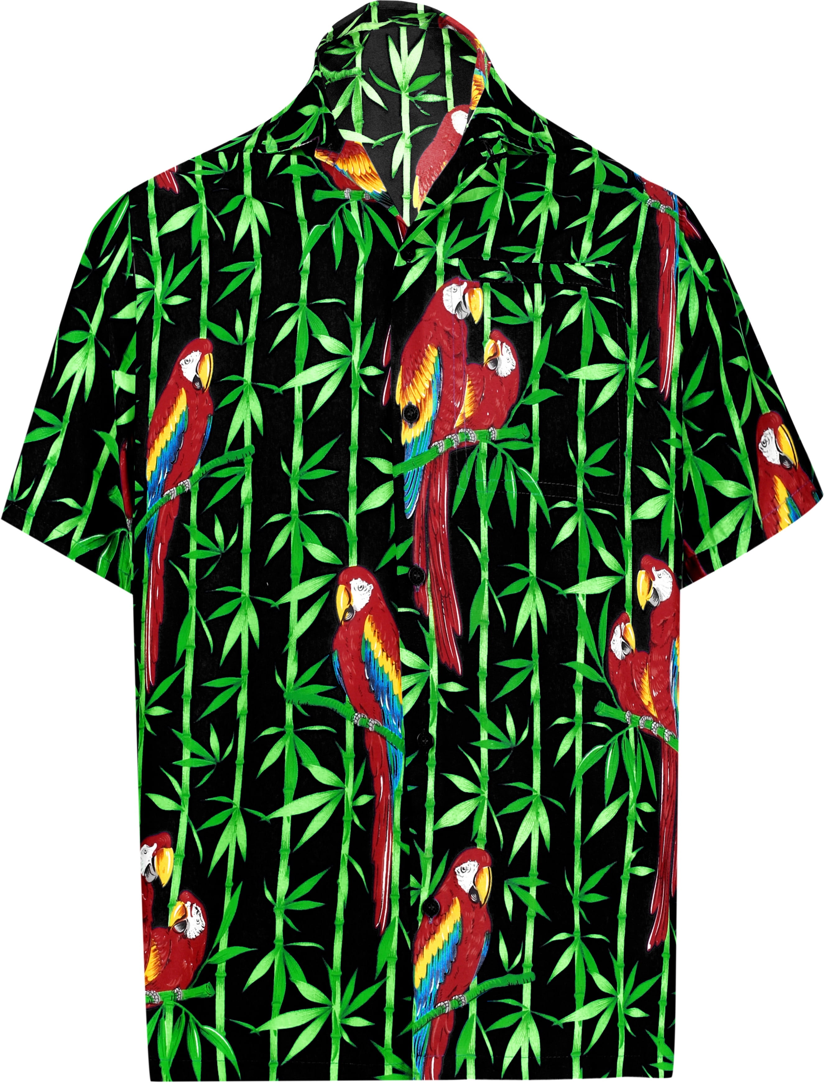 HAPPY BAY Men's Hawaiian Shirts Short Sleeve Button Down Shirt Men's ...