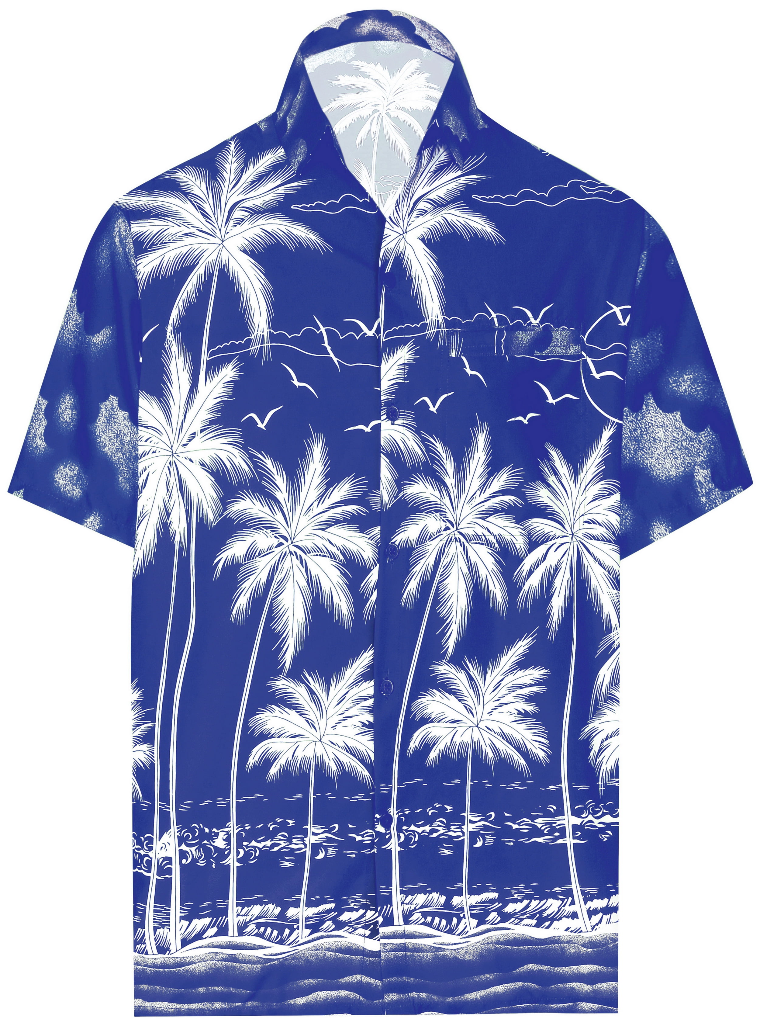 HAPPY BAY Men's Men Vacation Beach Shirt Holiday Hawaii Shirt Short ...