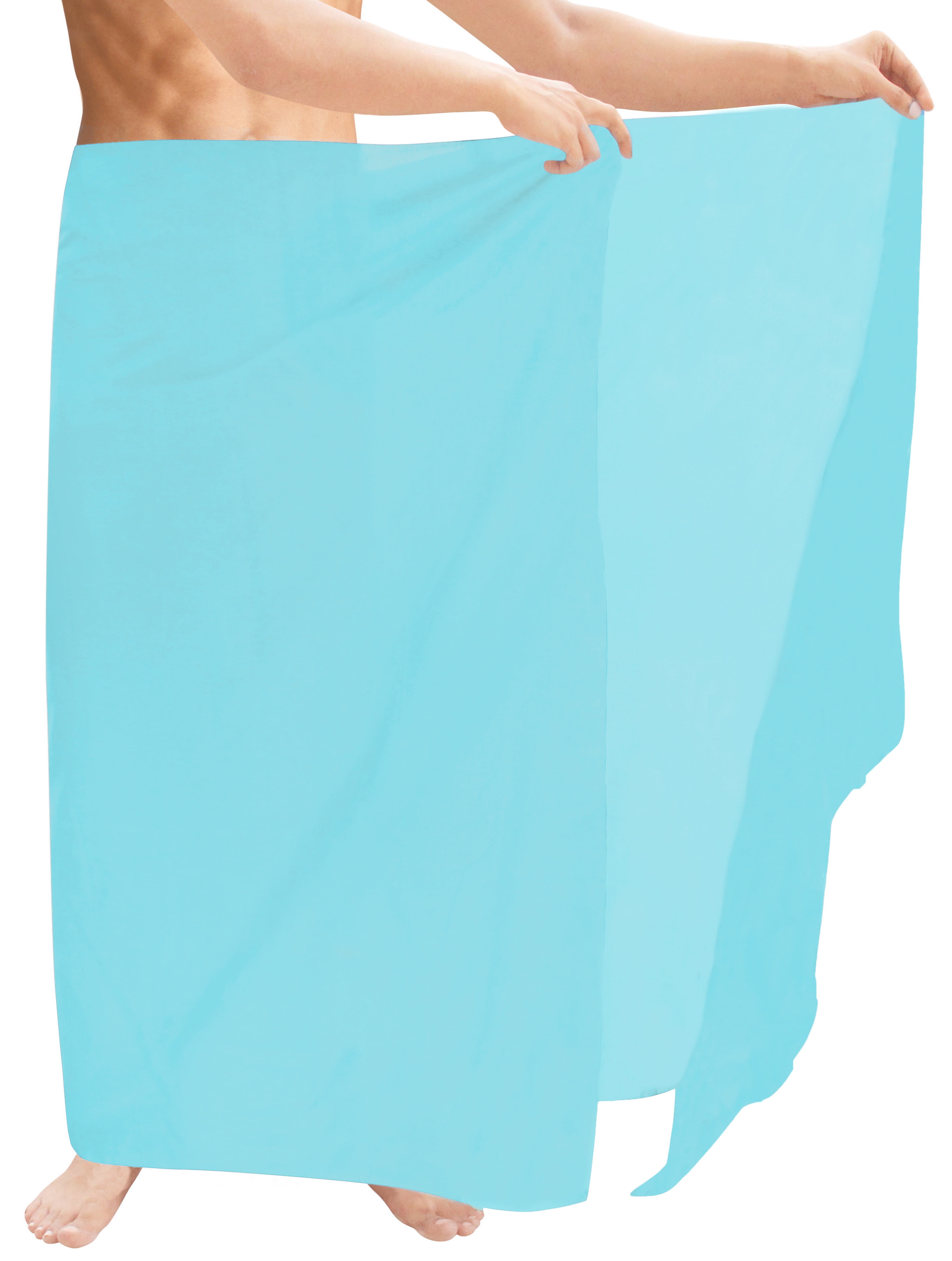 HAPPY BAY Men's Pareo Bath Trunk Swimwear Sarong Swim Beach Wrap One ...