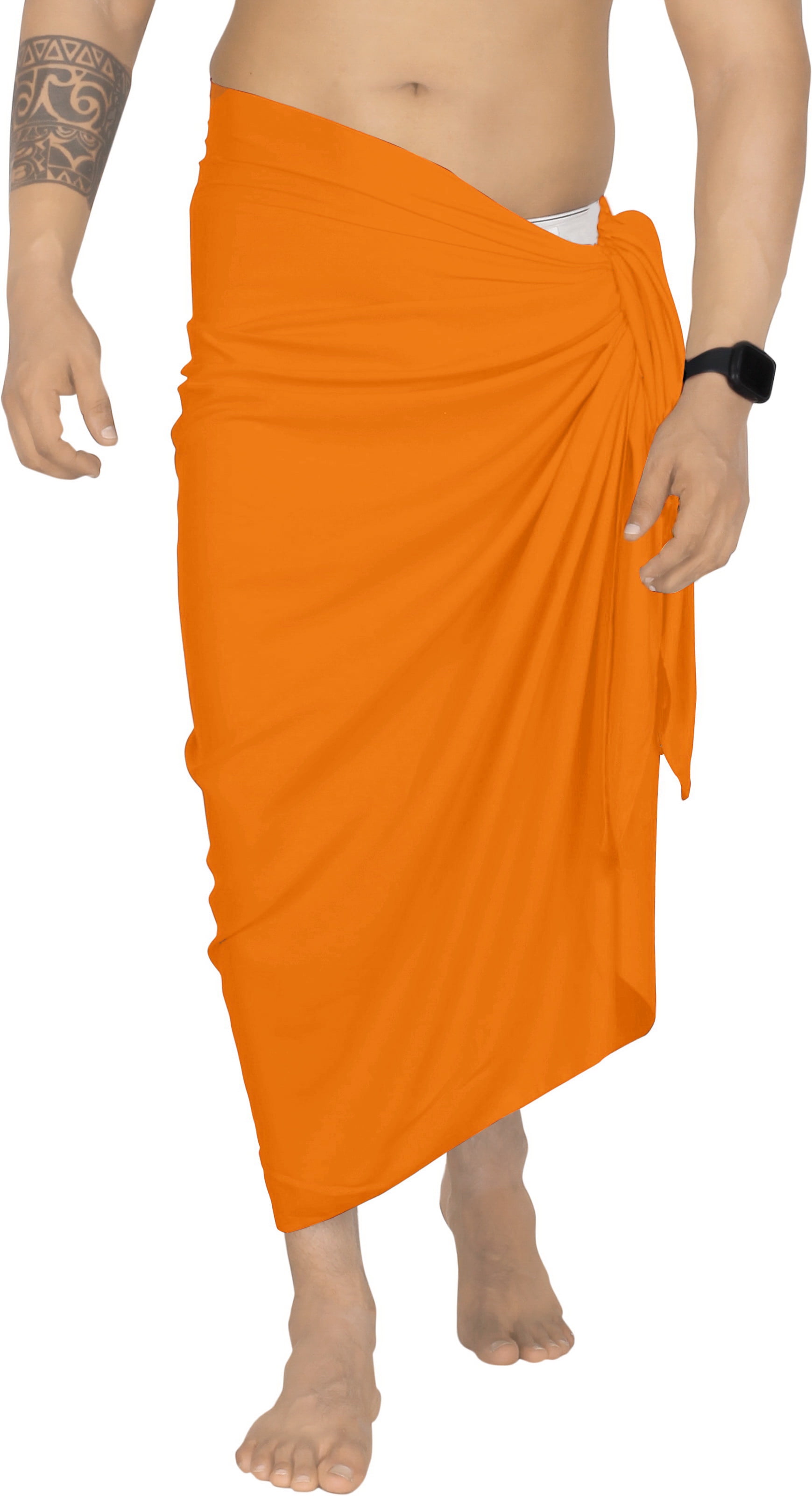 HAPPY BAY Men's Pareo Bath Trunk Swimwear Sarong Swim Beach Wrap One ...