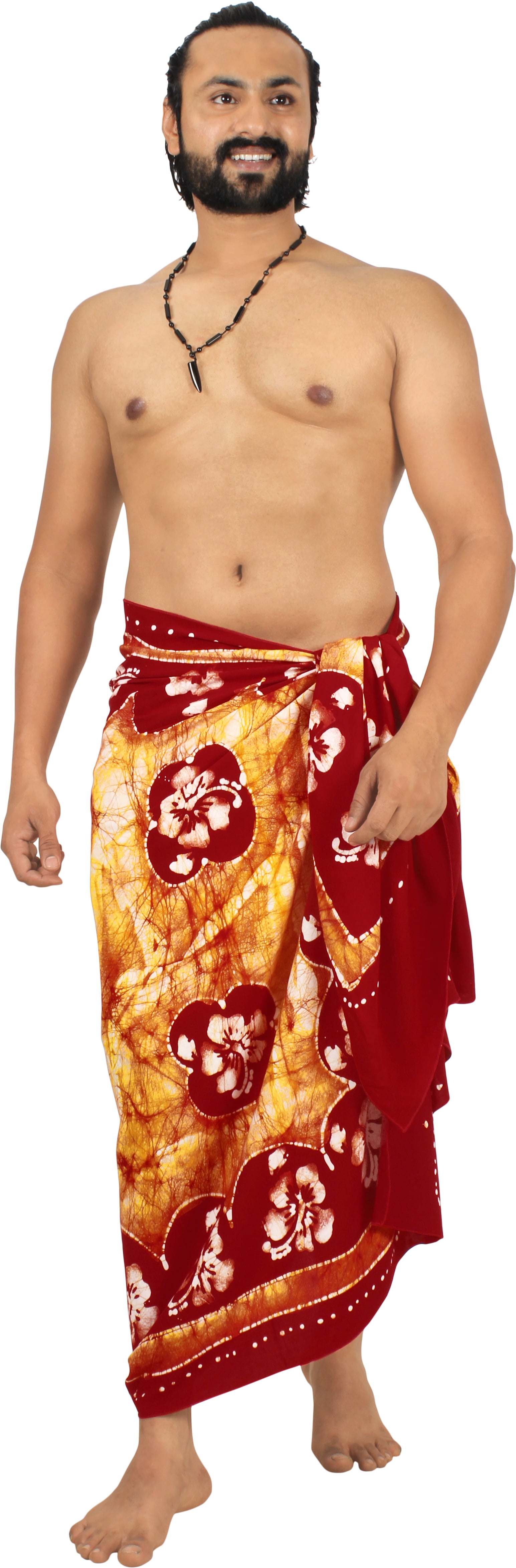 HAPPY BAY Men's Pareo Regular Surfing Dashiki Sarong Long Swim Beach ...