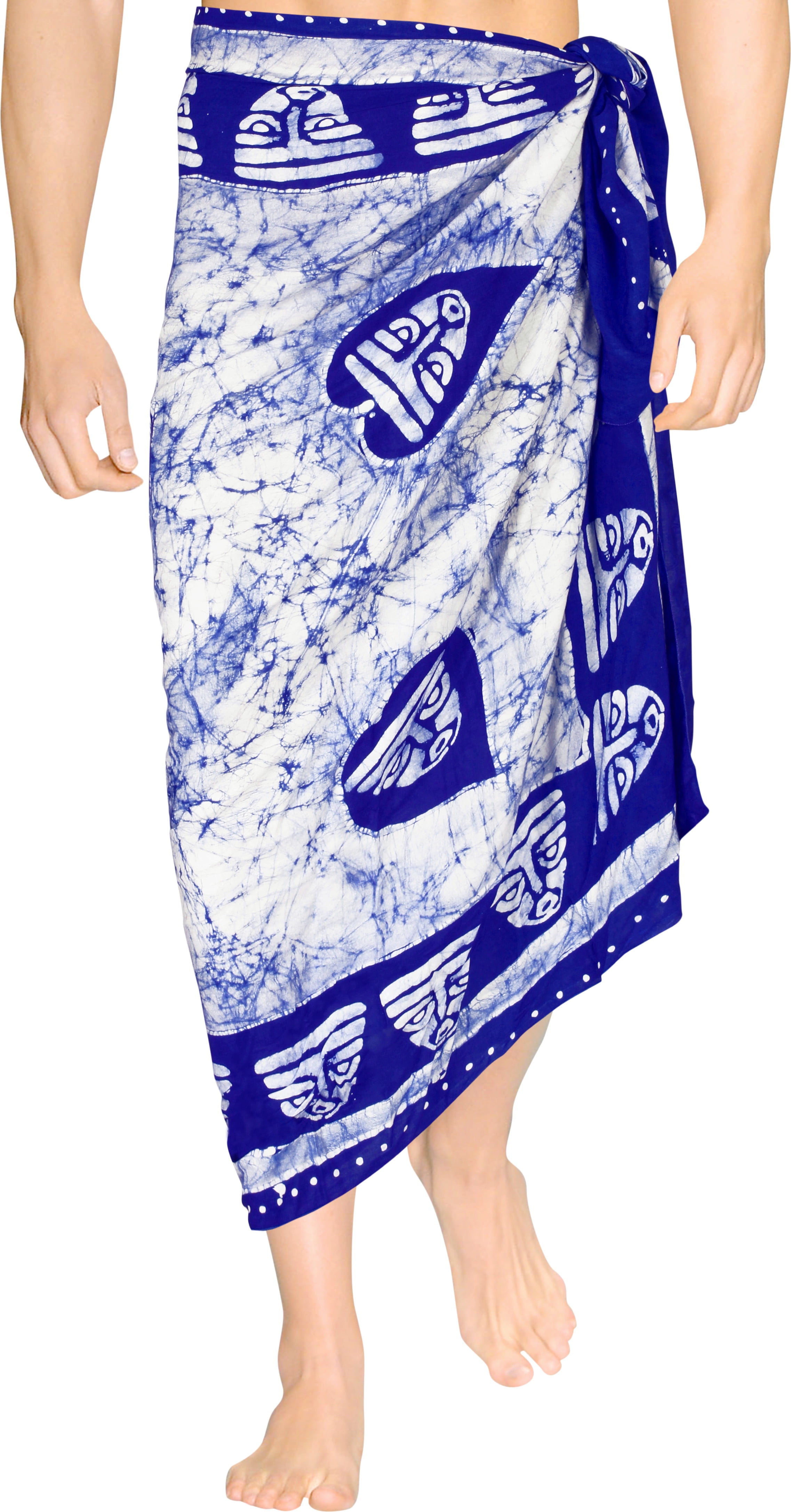 HAPPY BAY Men's Pareo Standard Beachwear Dashiki Sarong Full Beach Wrap ...