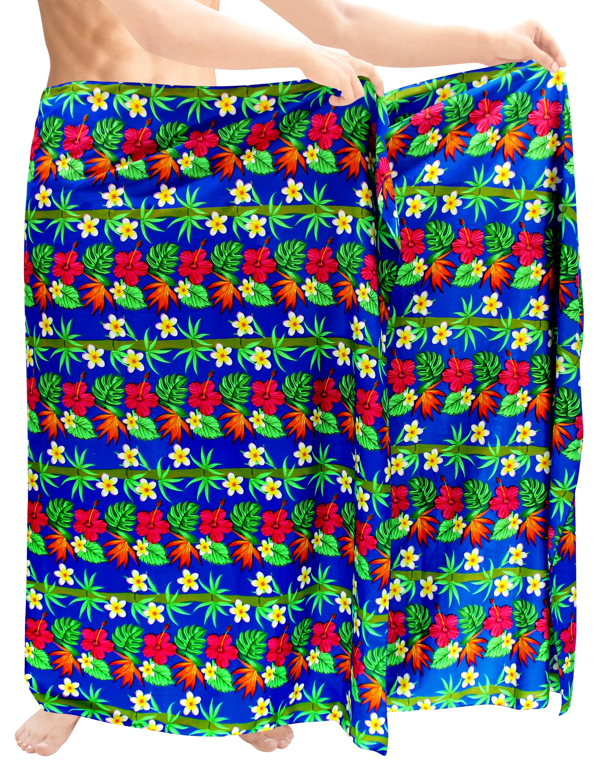 HAPPY BAY Men's Pareo Standard Party Surf Sarong Beach Wrap One Size ...