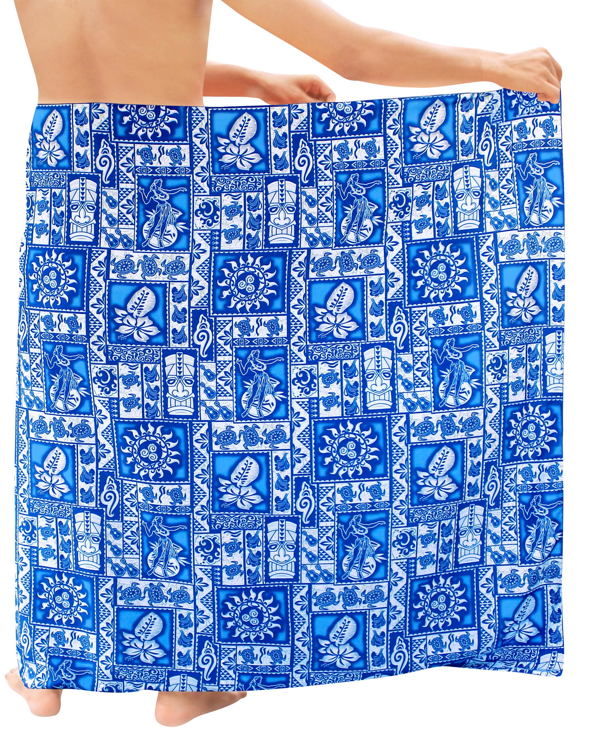 HAPPY BAY Men's Pareo Standard Surfing Sarong Full Beach Wrap One Size ...