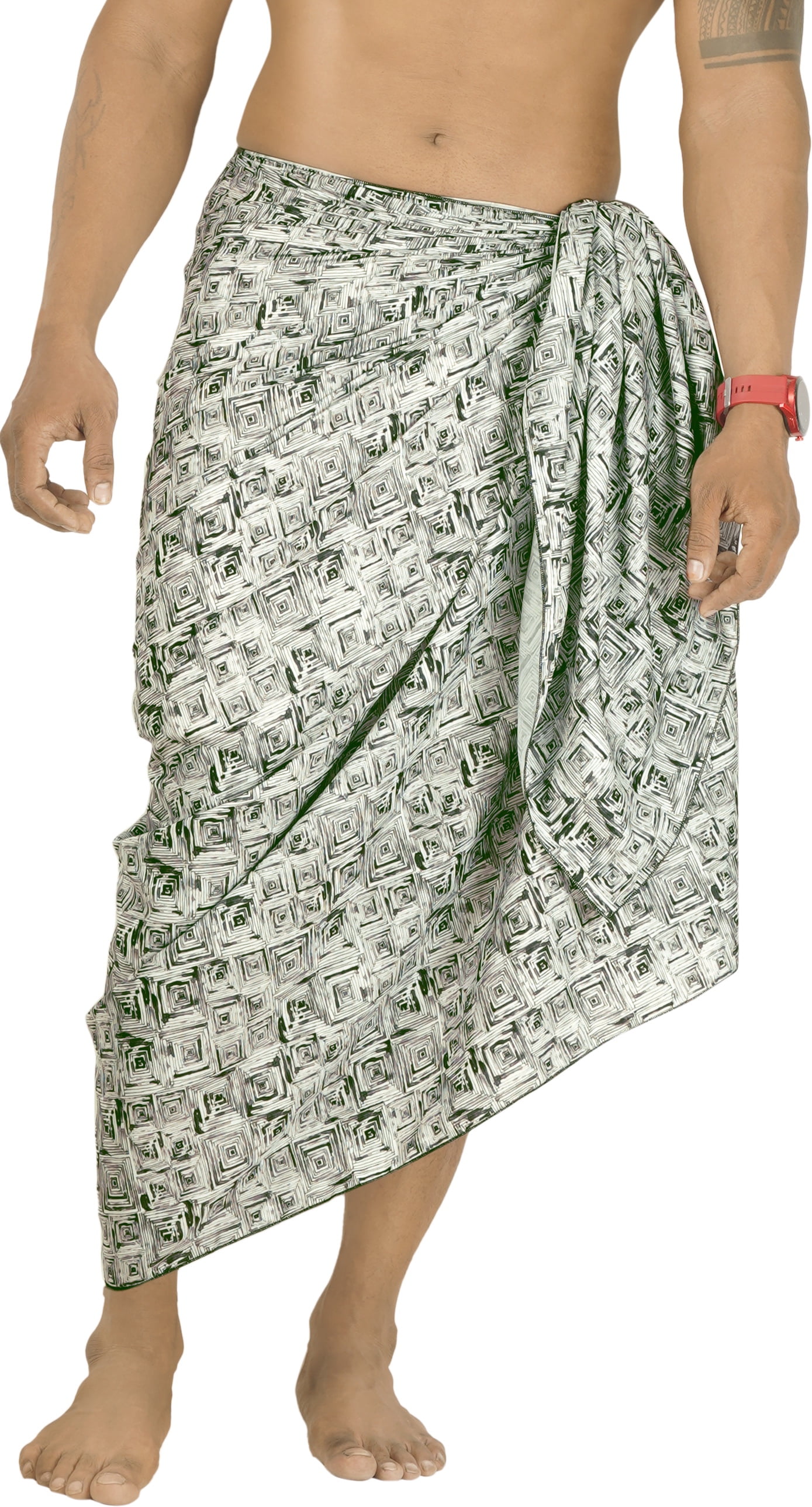 HAPPY BAY Men's Pareo Standard Surfing Sarong Full Beach Wrap One Size ...