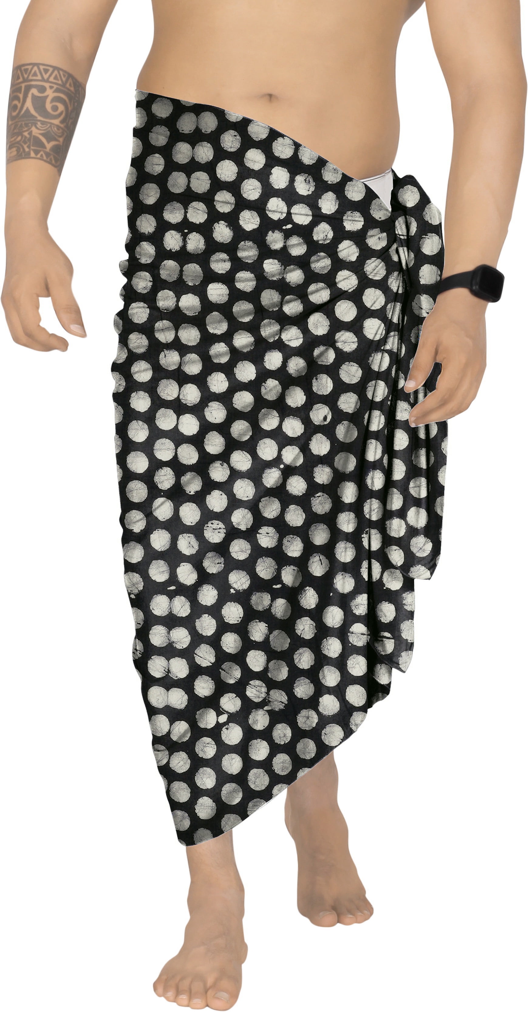 HAPPY BAY Men's Pareo Standard Swimsuits Sarong Full Beach Wrap One ...