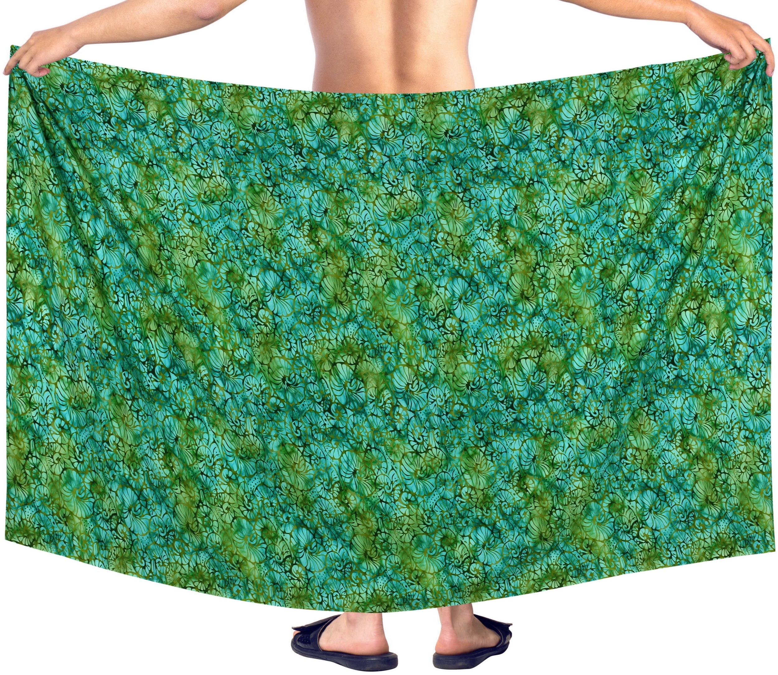 HAPPY BAY Men's Regular Swimwear Sarong Long Pareo Beach Wrap One Size ...