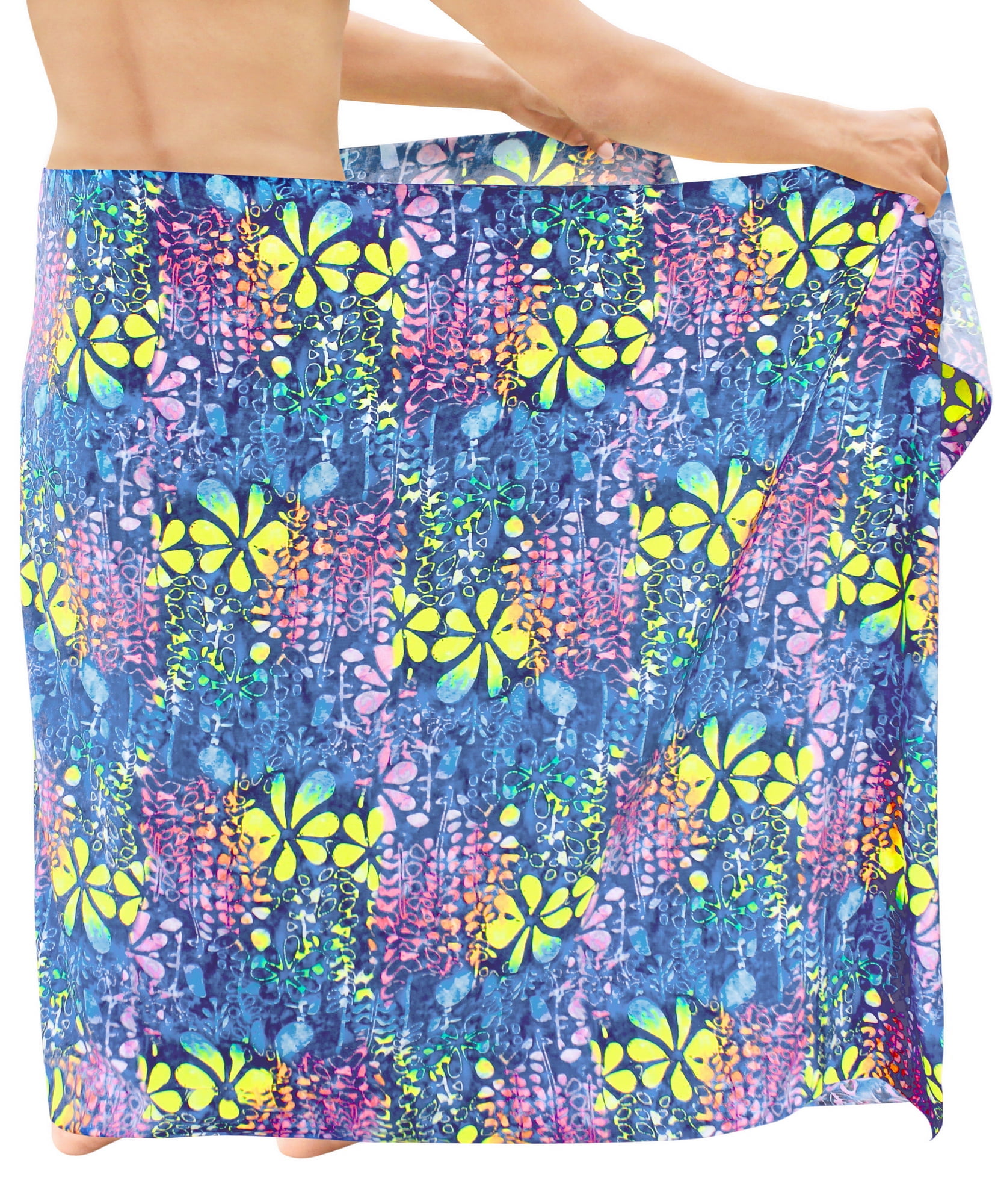 HAPPY BAY Men's Regular Swimwear Sarong Long Pareo Beach Wrap One Size ...