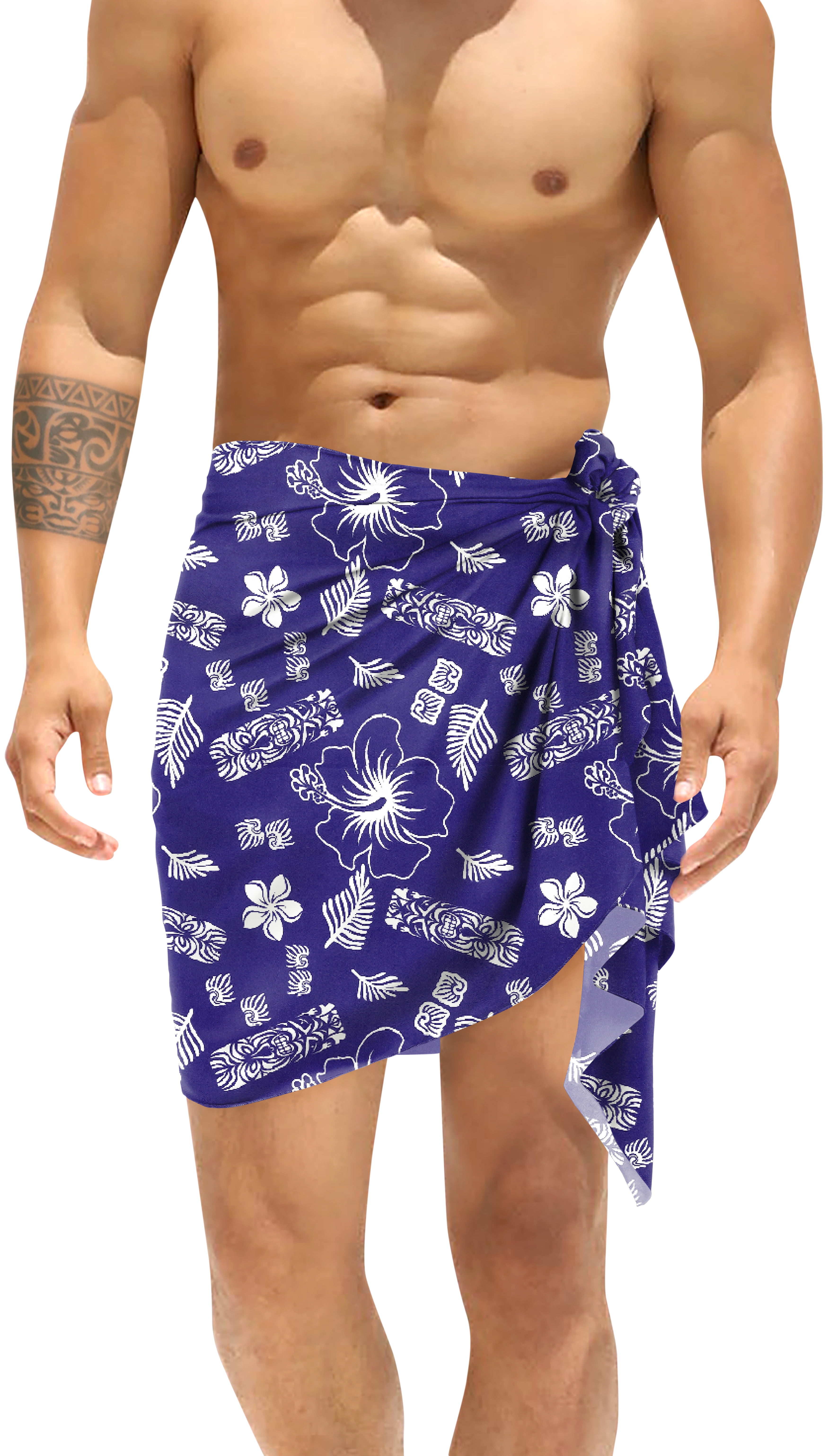 HAPPY BAY Men's Swimwear Cover Up Samoan Beachwear Summer Pareo ...