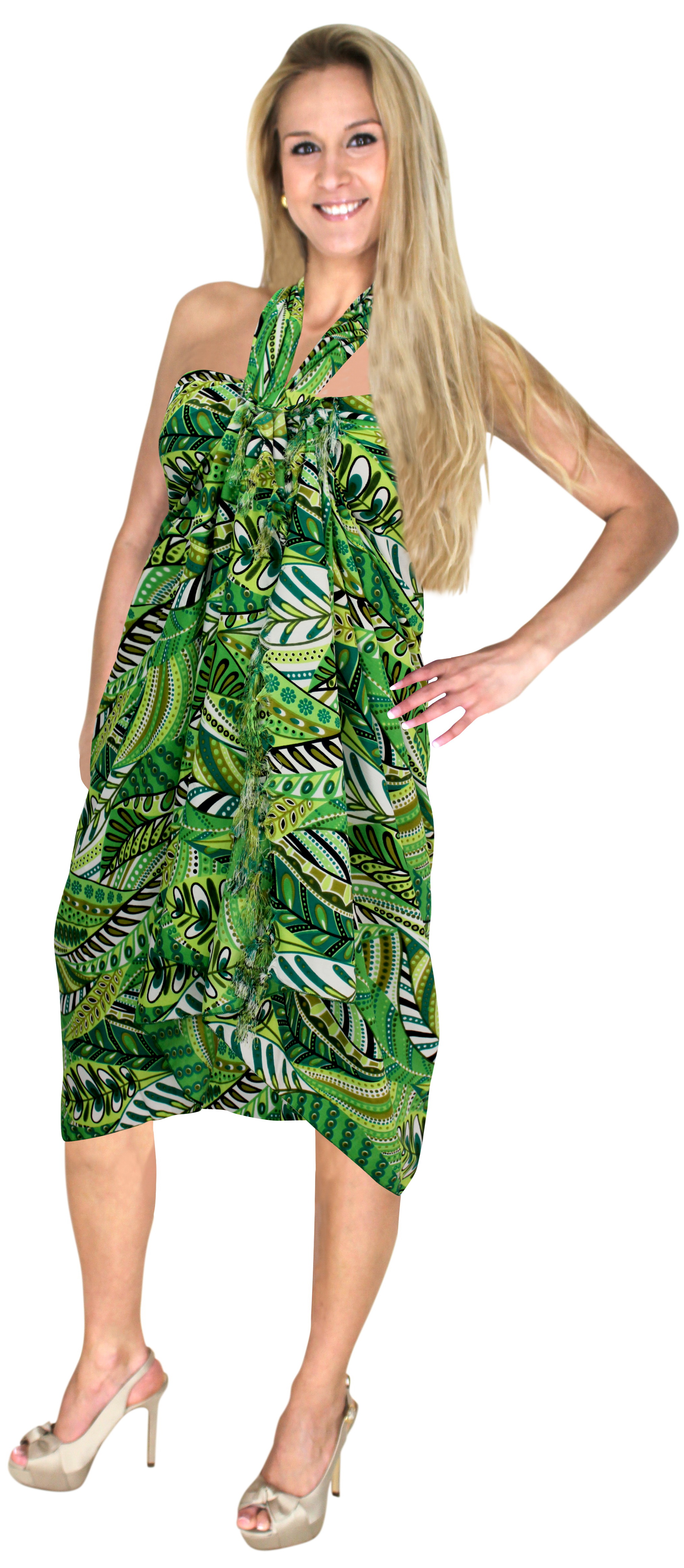 HAPPY BAY Women's Beach Pareo Swimsuit Bikini Wrap Swimwear Sarong ...