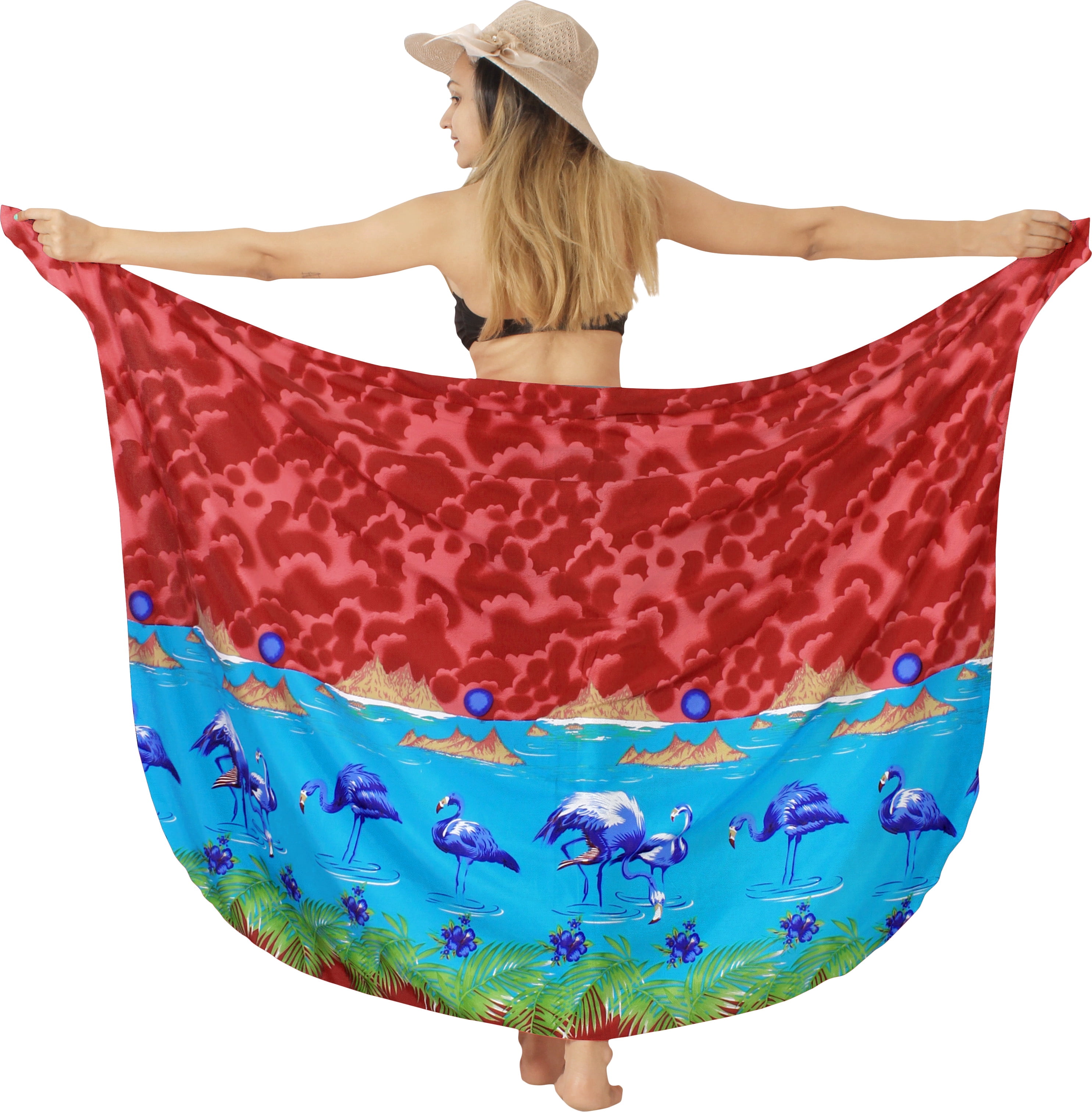 HAPPY BAY Women's Beach Summer Wrap Bikini Wraps Swimwear Swim Cover up ...