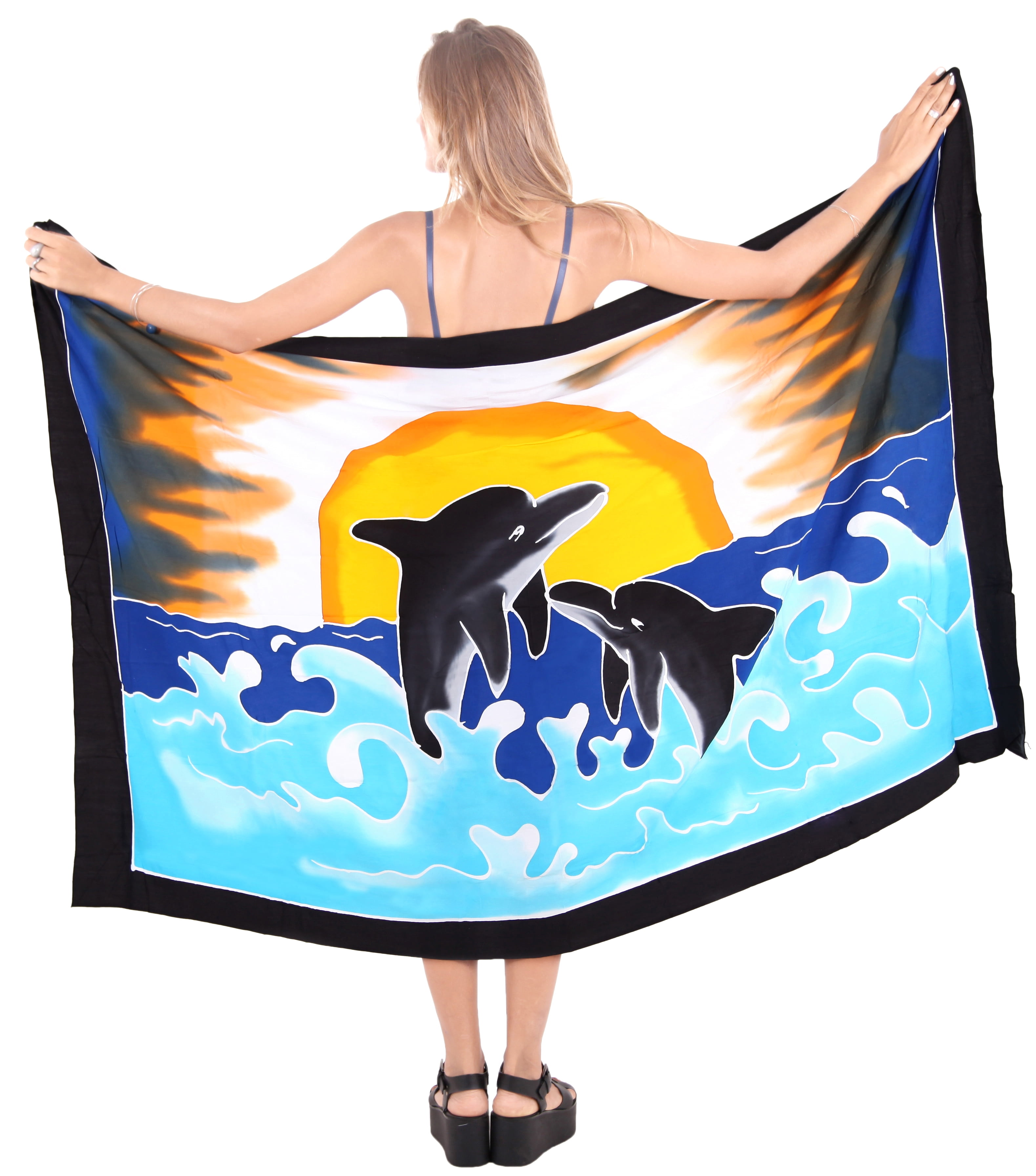 HAPPY BAY Women's Beachwear Summer Beach Wrap Bikini Wraps Sarong Swimwear Swim Cover up Skirt ...