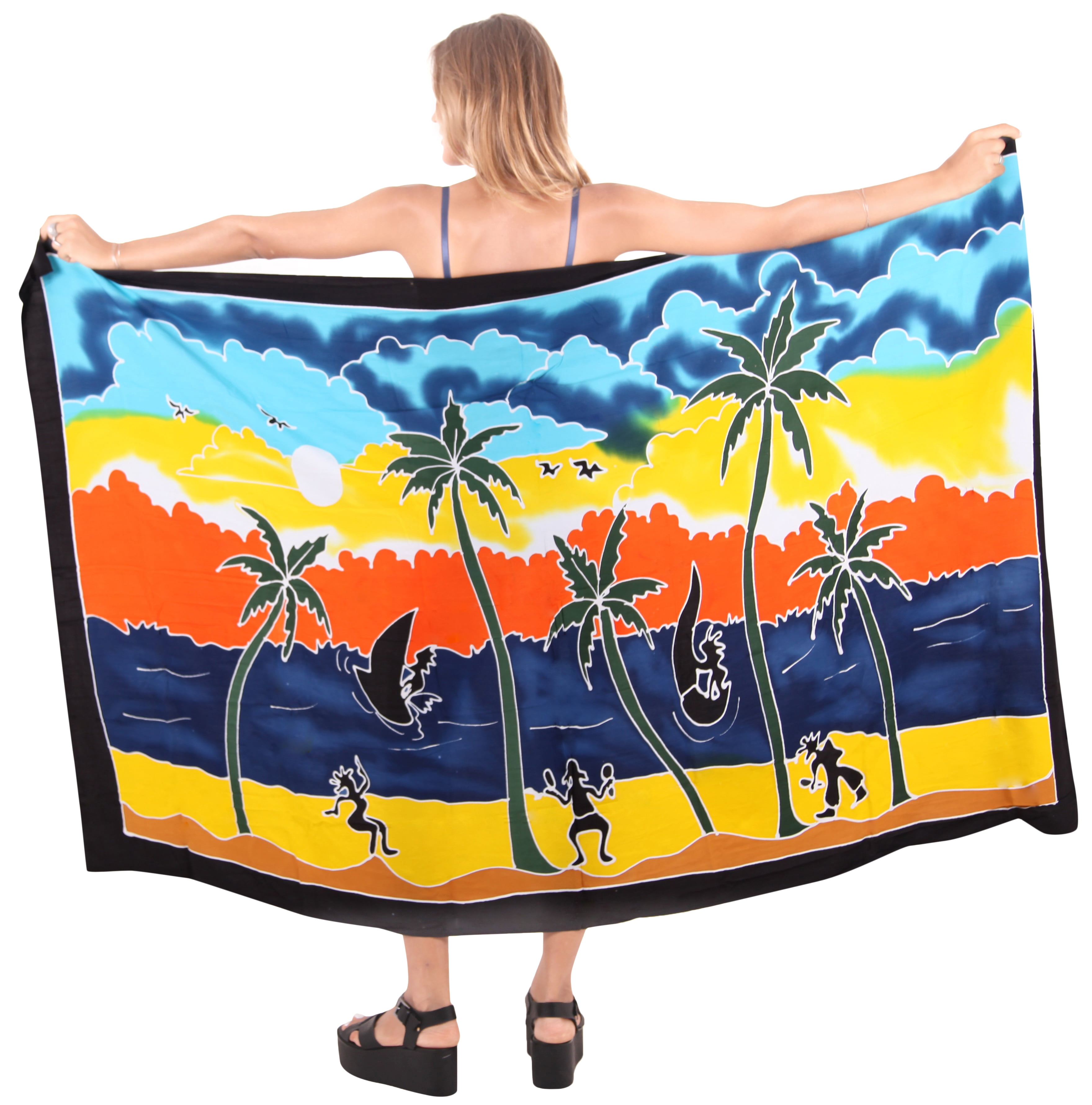 HAPPY BAY Women's Beachwear Summer Beach Wrap Bikini Wraps Sarong ...