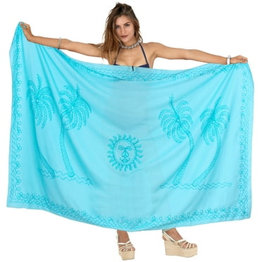 HAPPY BAY Women's Swimsuit Wrap Beach Swim Cover up Summer Pareo ...