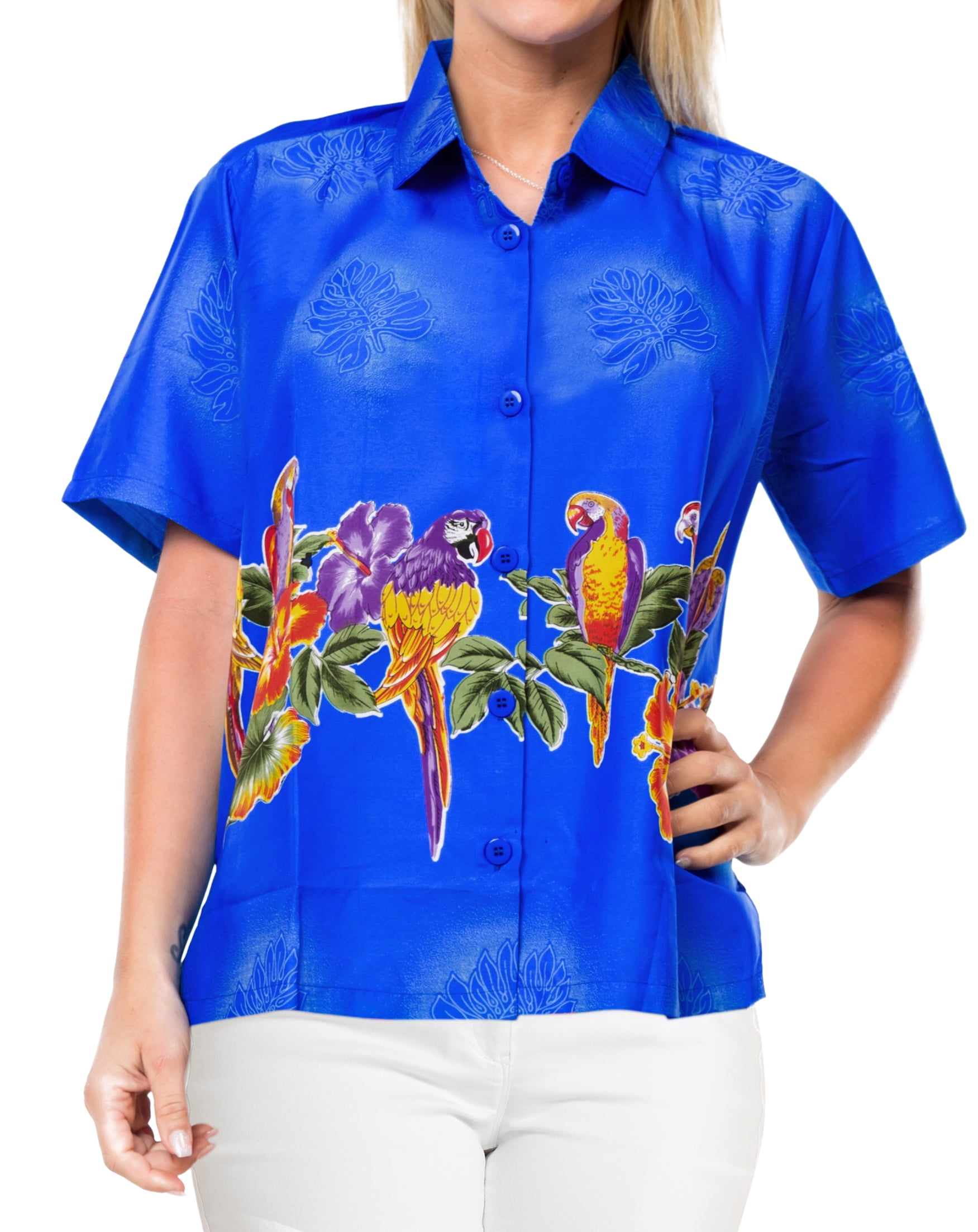 HAPPY BAY Women's Button Down Blouses Summer Beach Party Blouse Shirt ...