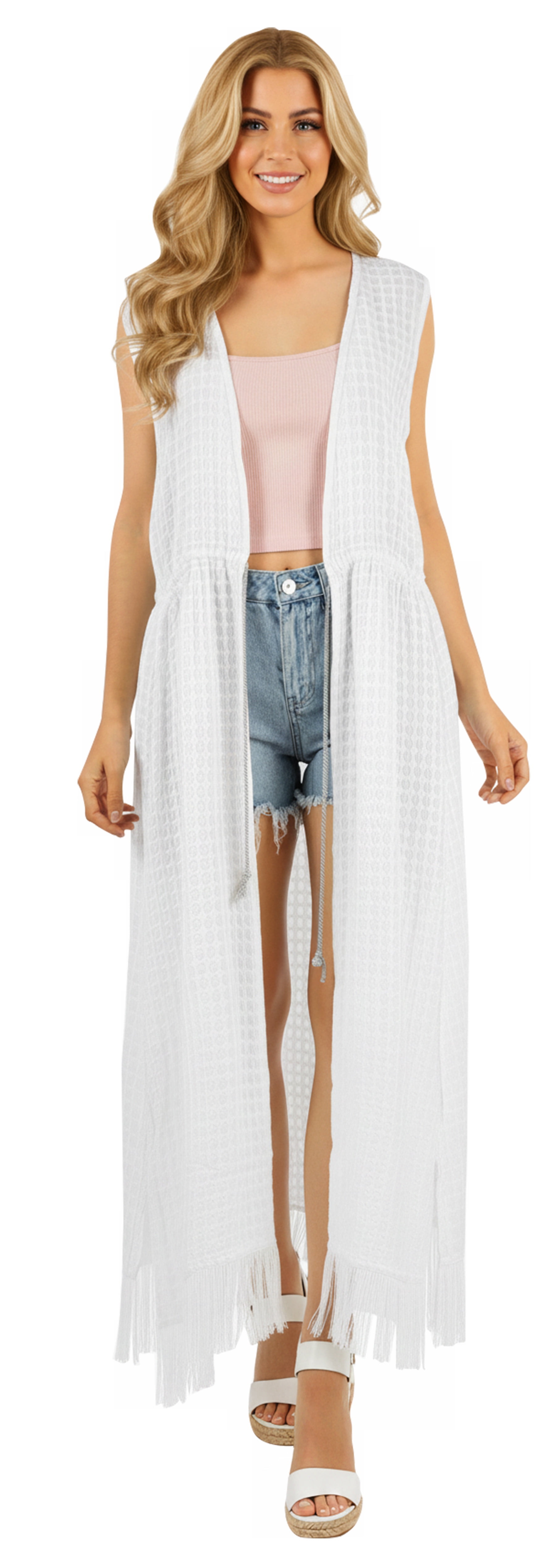 HAPPY BAY Women's Cotton Summer Beach Open Front Slouchy Kimono ...