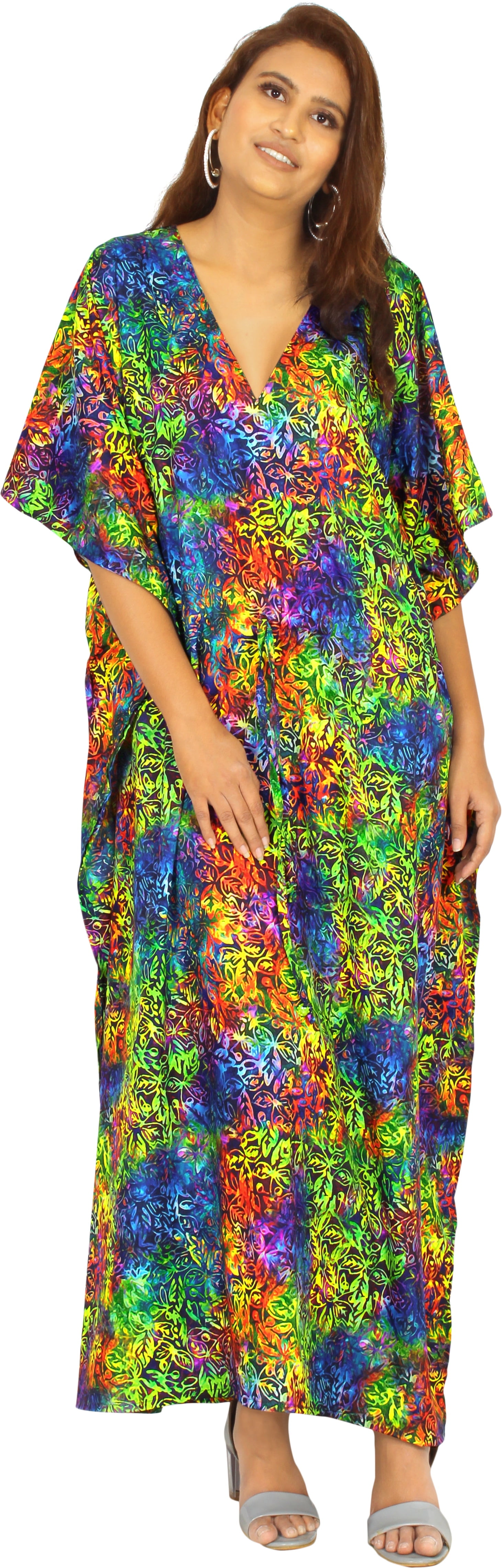 HAPPY BAY Women's Loungewear African Casual Coverup Slit Dress Relaxed Home Wear Mumu Dresses ...