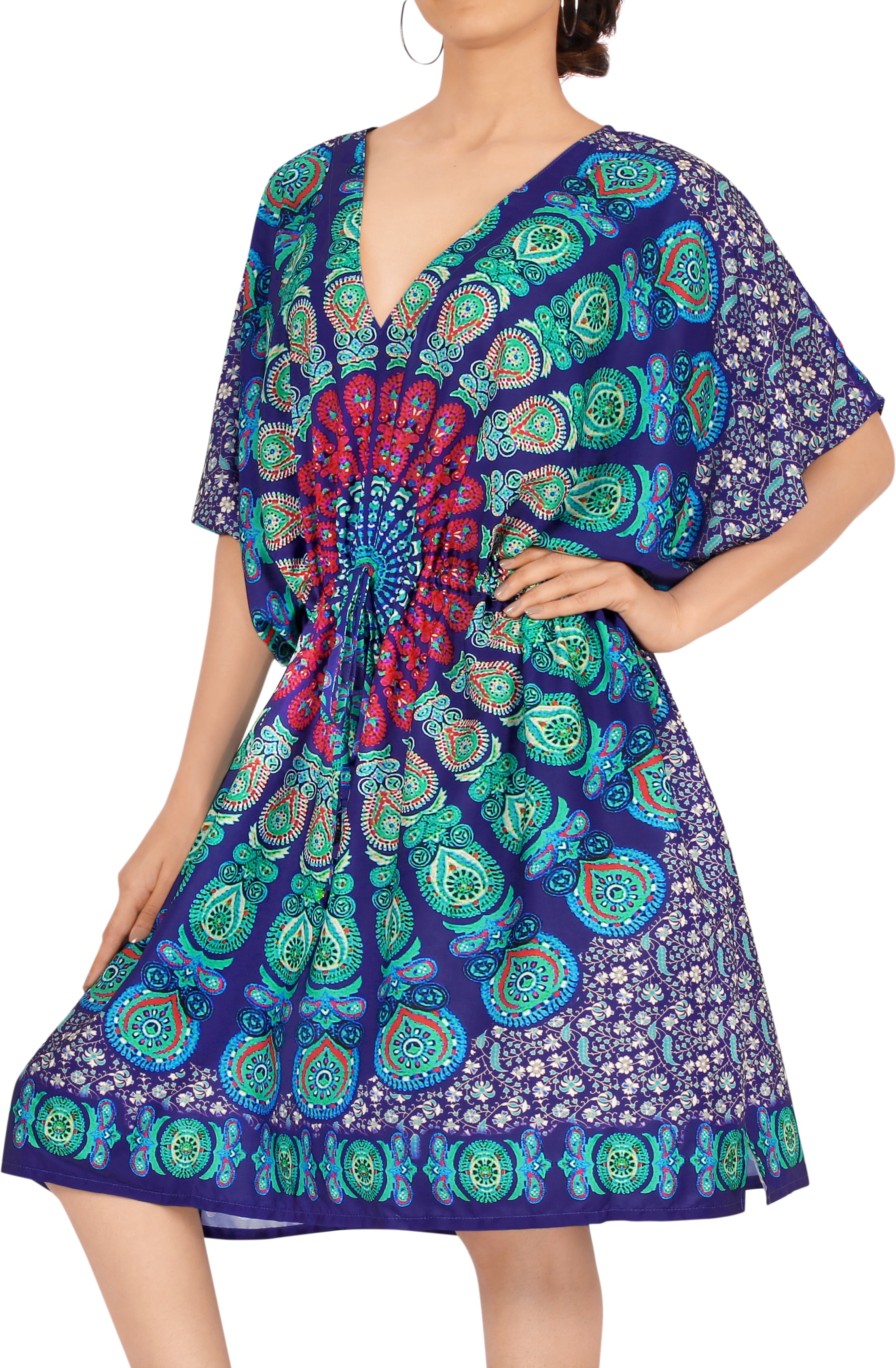 HAPPY BAY Women's Plus Size Bathing Suit Cover-up Kimono 2X-3X Regal ...