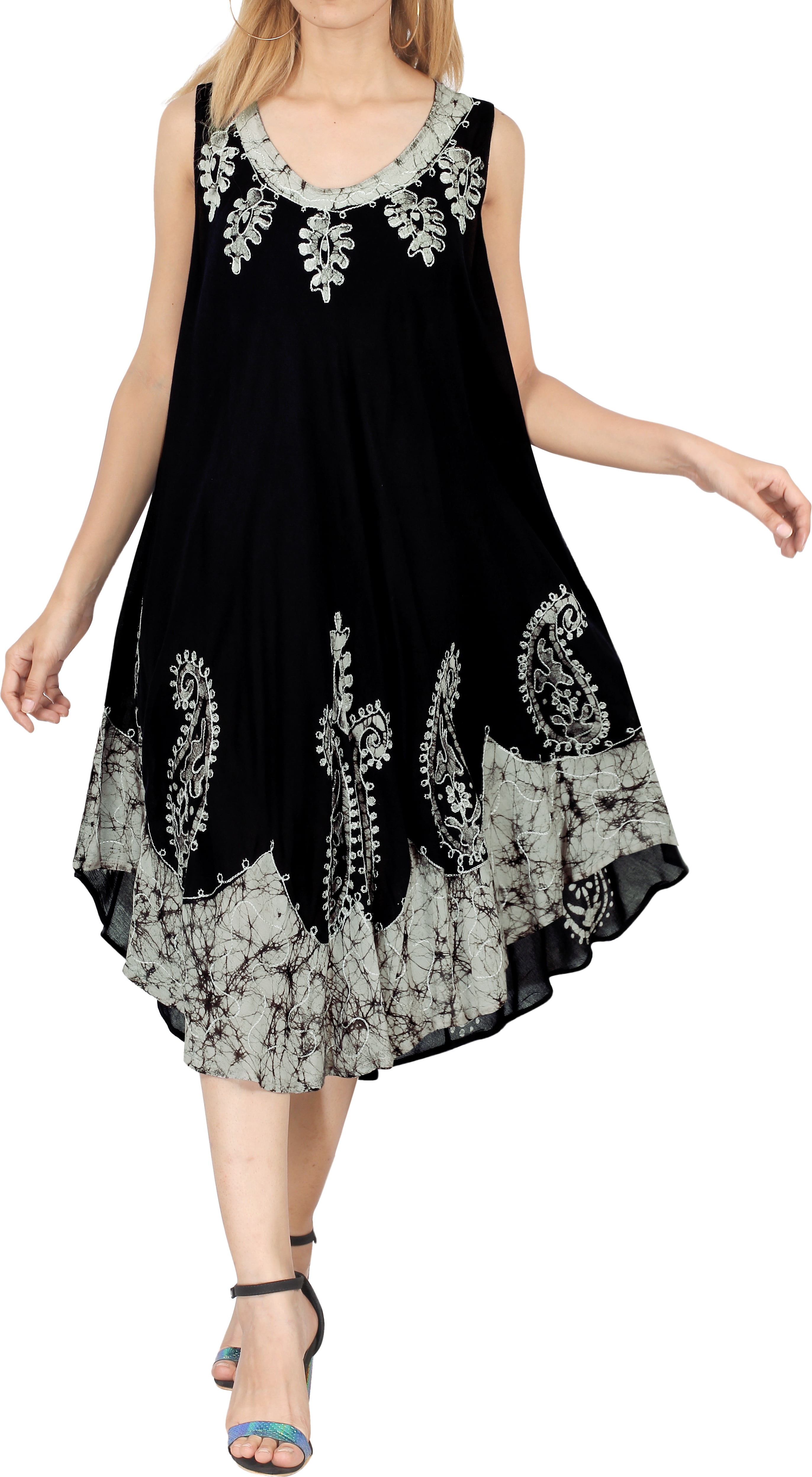 HAPPY BAY Women's Plus Size Fashion House Wear Dresses L-XL Black-AC997 ...
