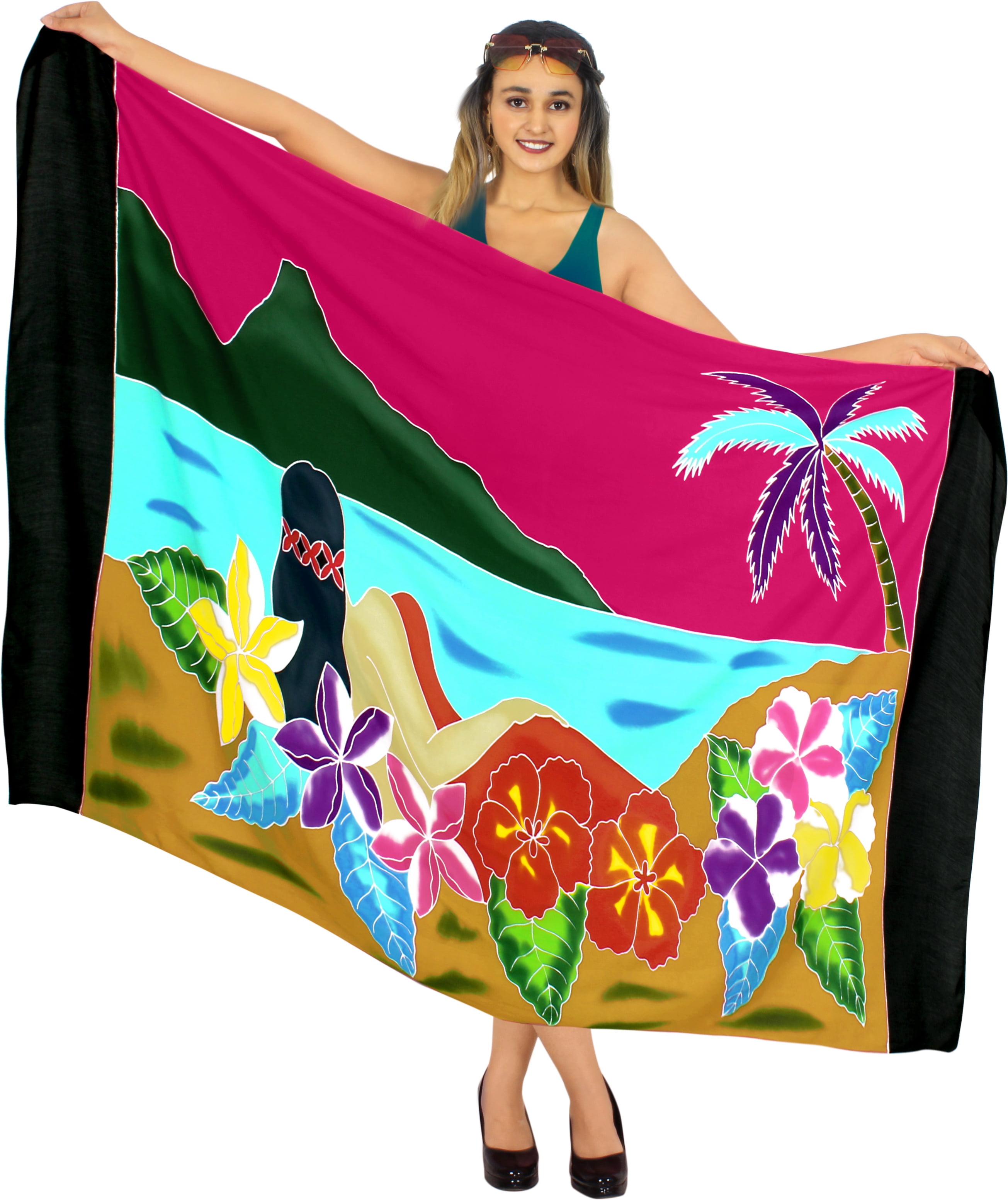 HAPPY BAY Women's Sarong Dress Coverup Tie Pareo Wrap Swimsuit Mother's ...