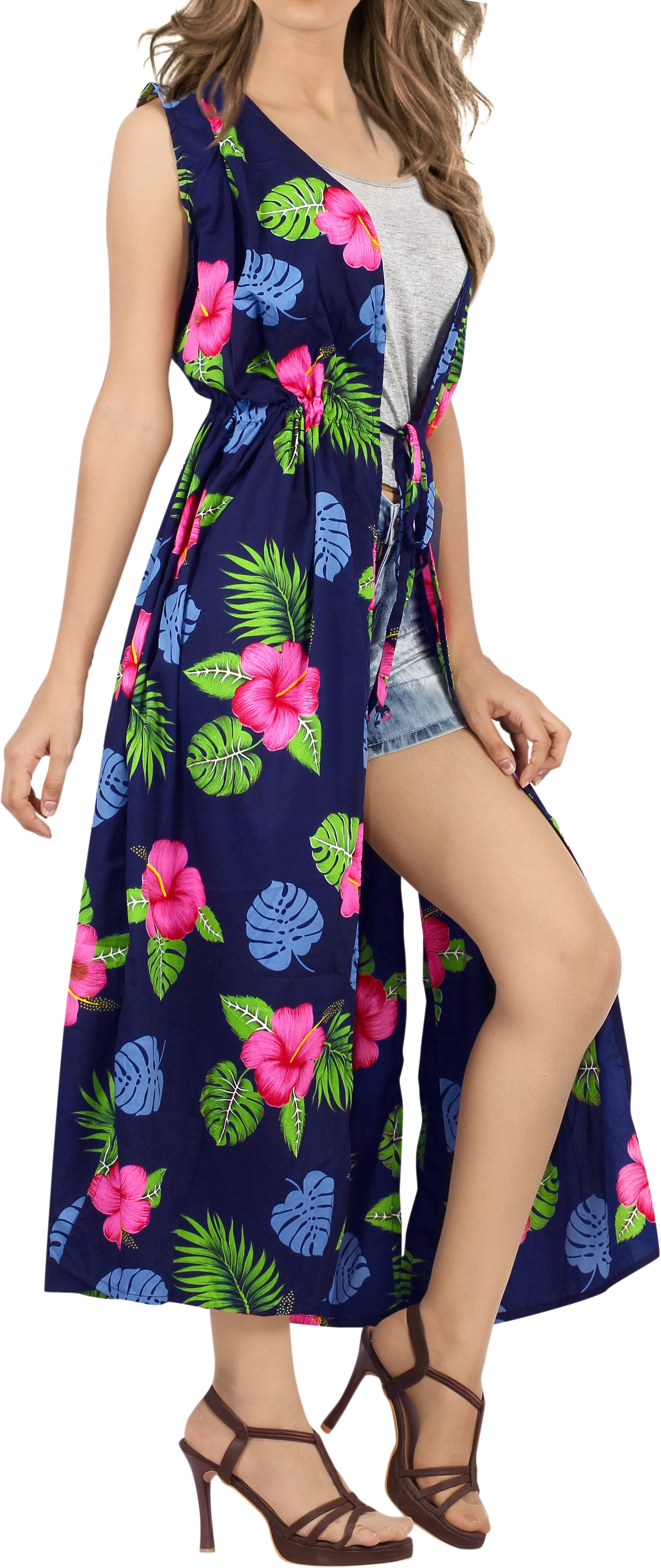 HAPPY BAY Women's Summer Front Open Chunky Beach Beachwear Duster ...