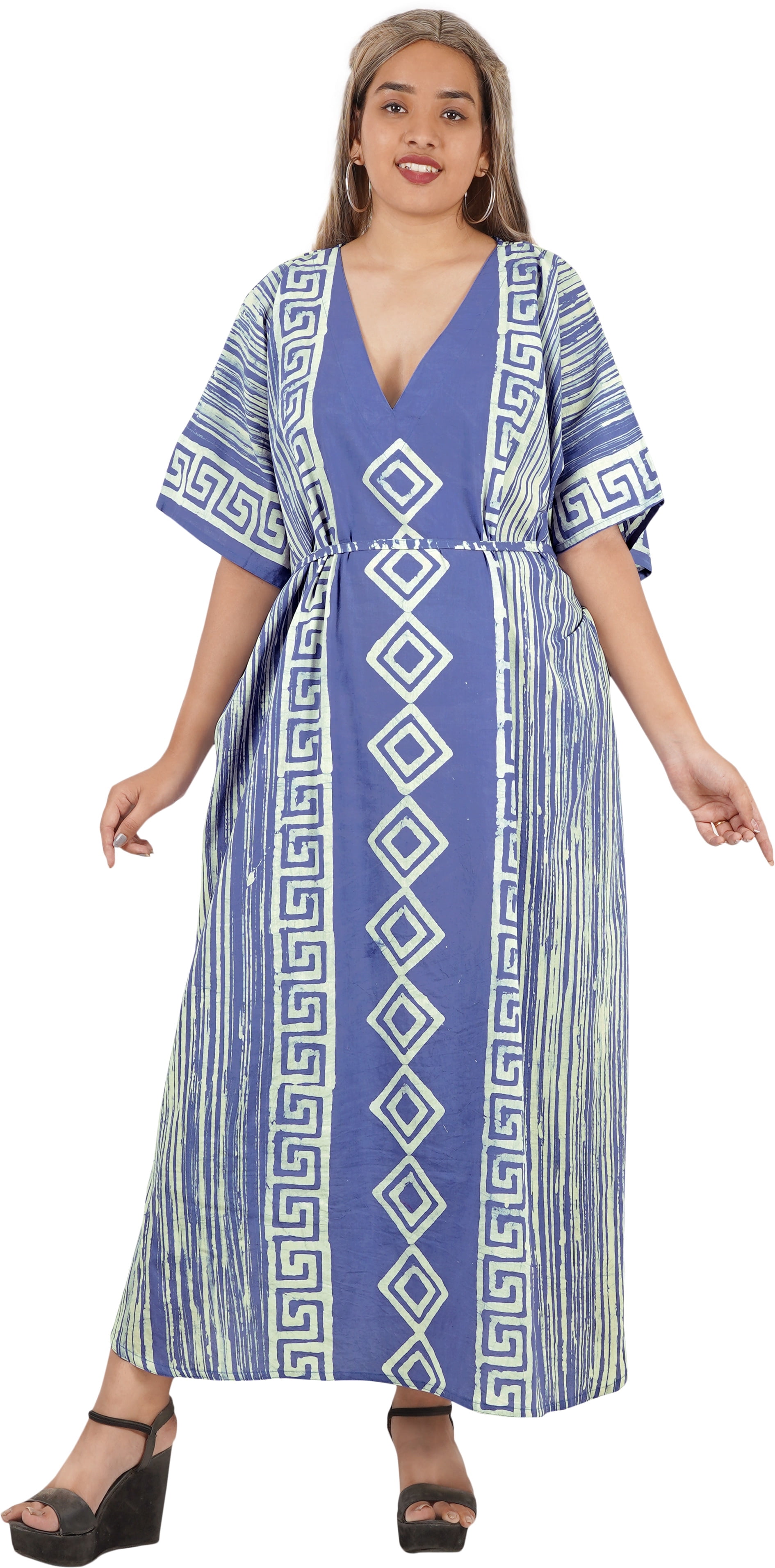 HAPPY BAY Women's Summer Relaxed Fit Caftan House Sleep Shirt ...