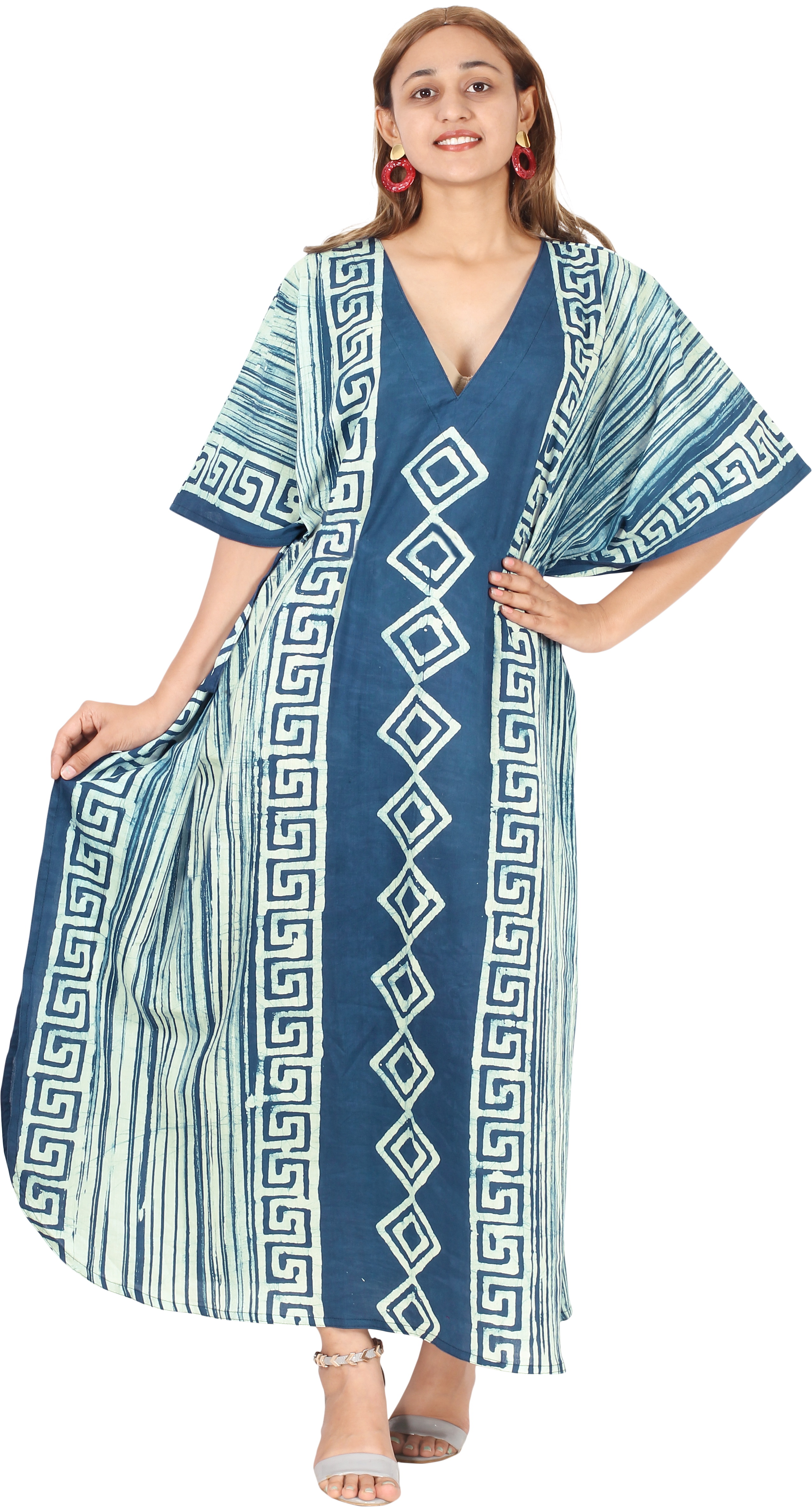 HAPPY BAY Women's Summer Relaxed Fit Caftan House Sleep Shirt ...