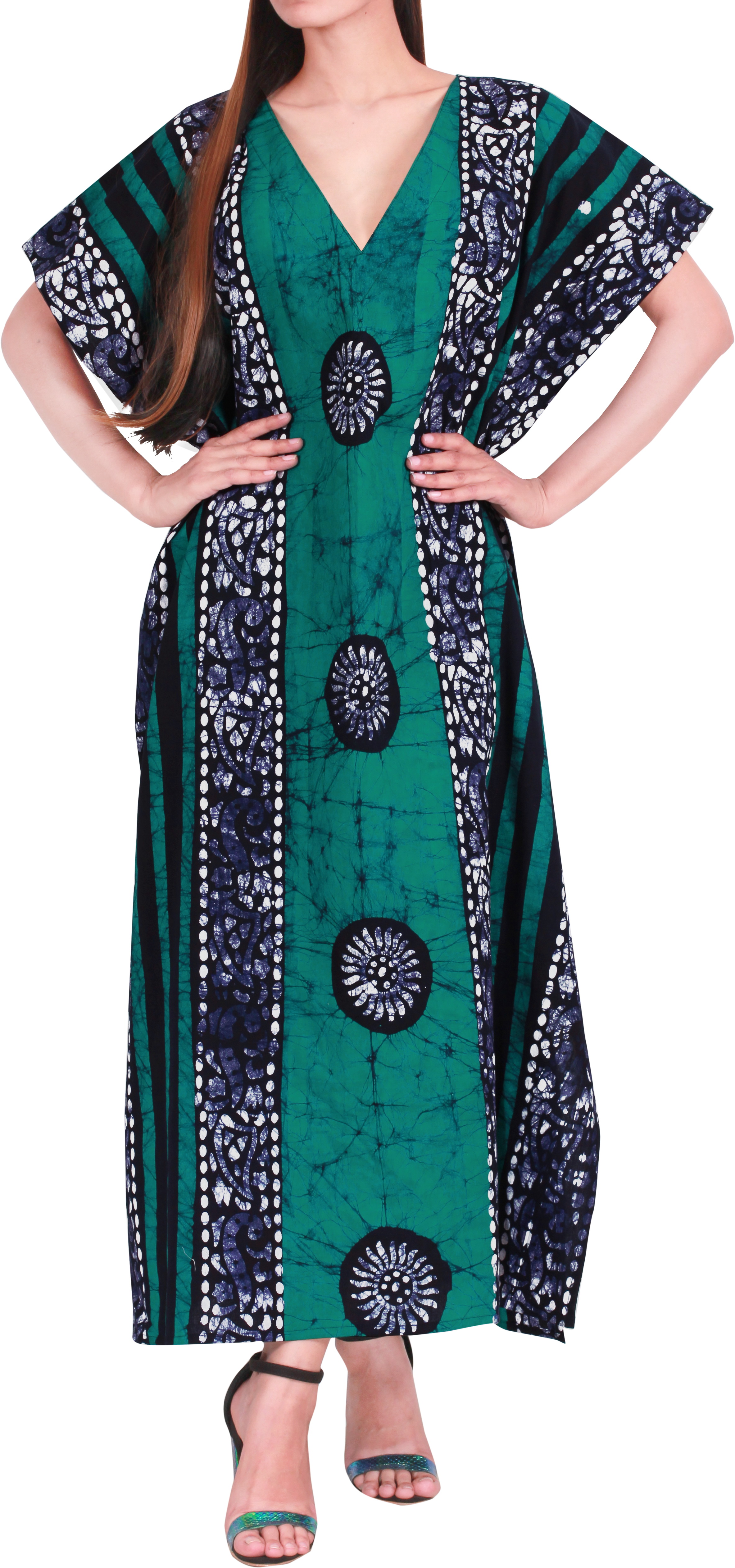 HAPPY BAY Women's Summer Relaxed Fit Caftan House Sleep Shirt ...