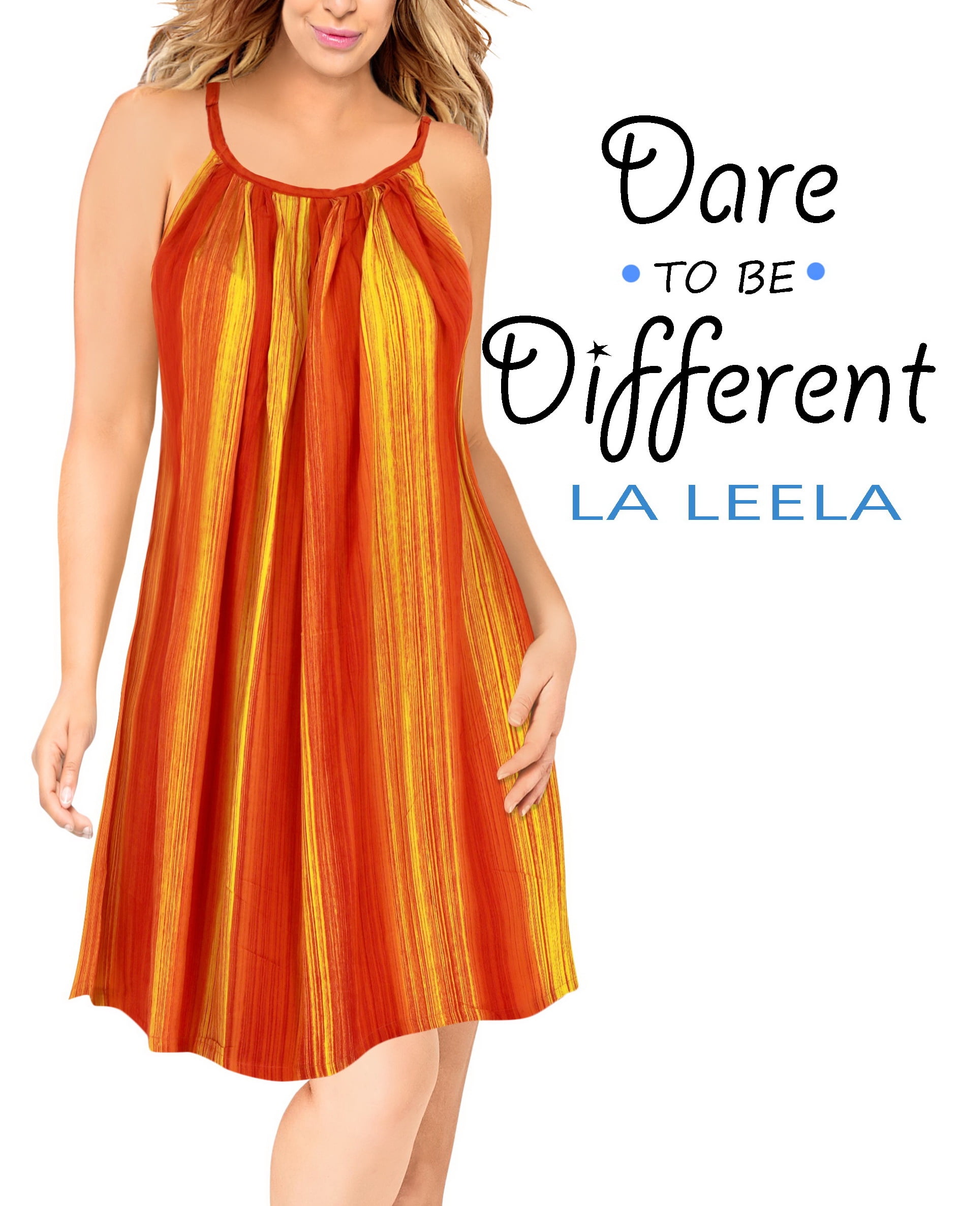 HAPPY BAY Women's Summer Relaxed Holiday Spaghetti Strap Dress L-1X ...