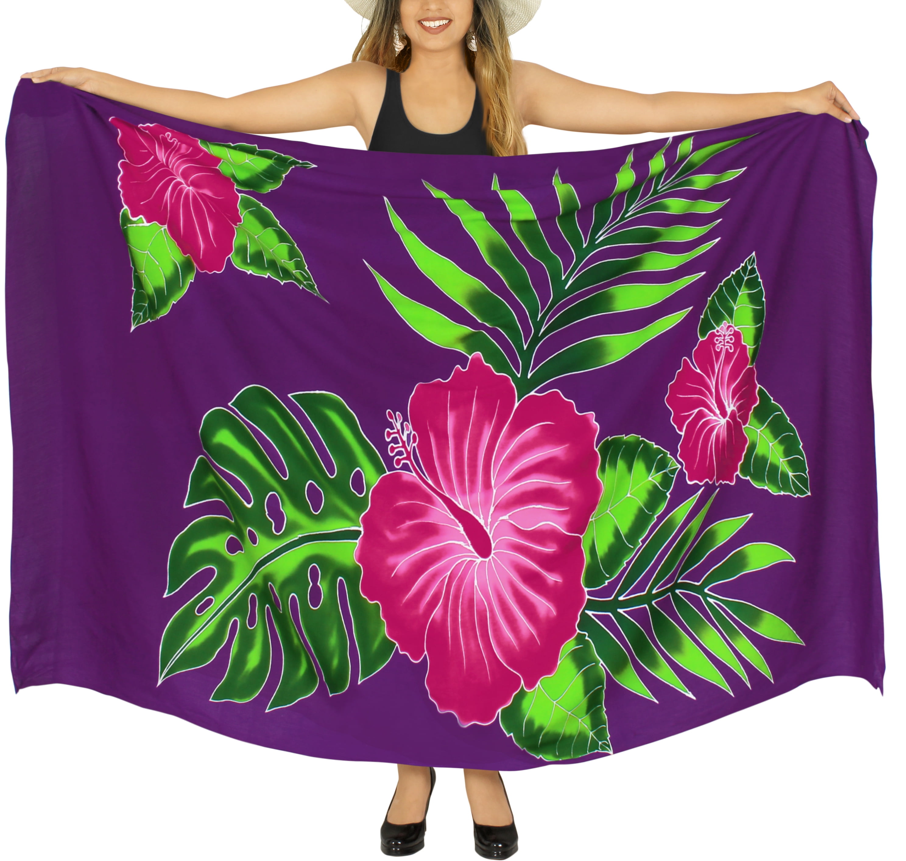 HAPPY BAY Women's Swimsuit Wrap Beach Swim Cover up Summer Pareo ...