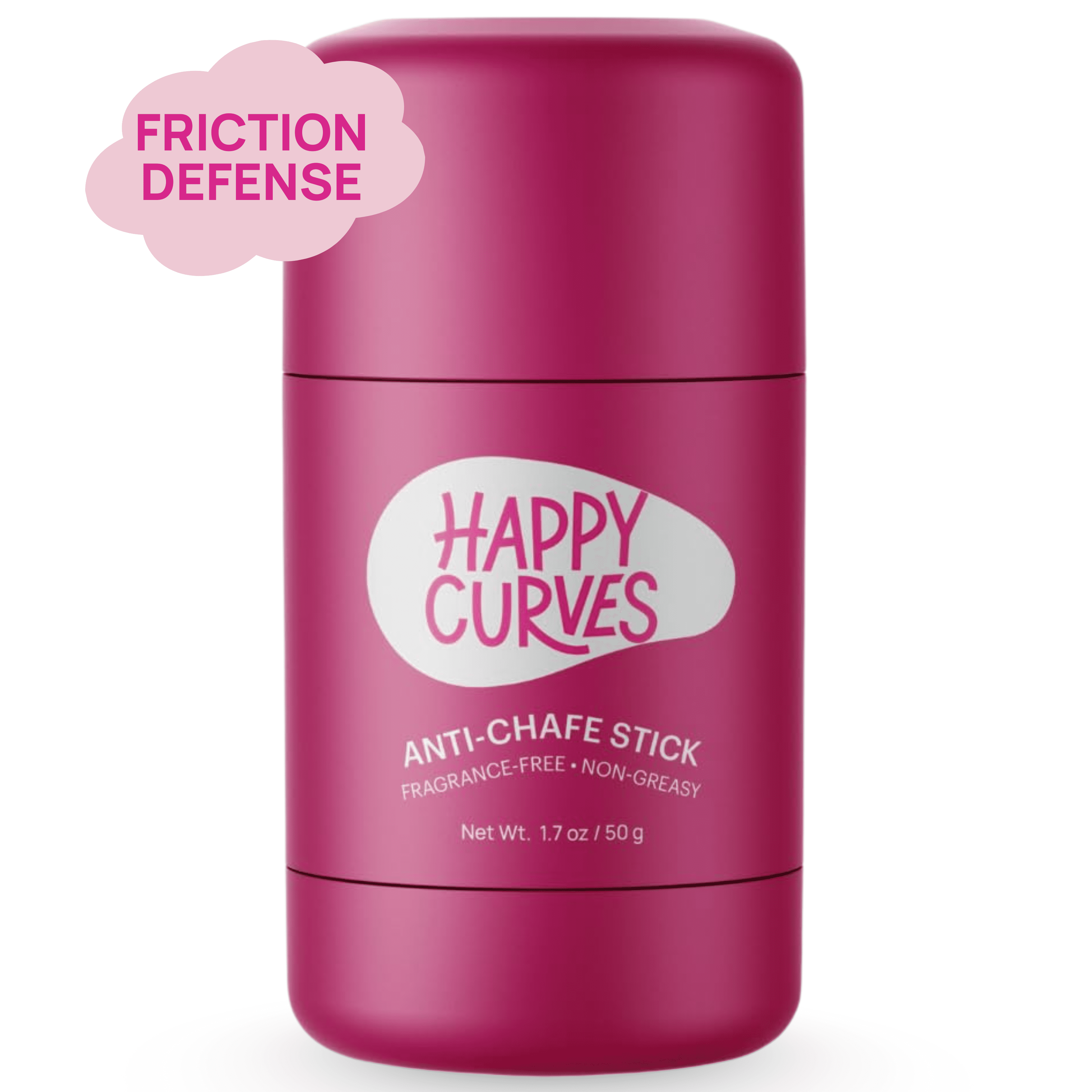 HAPPY CURVES Anti Chafing Friction Defense Stick for Women, Fragrance ...