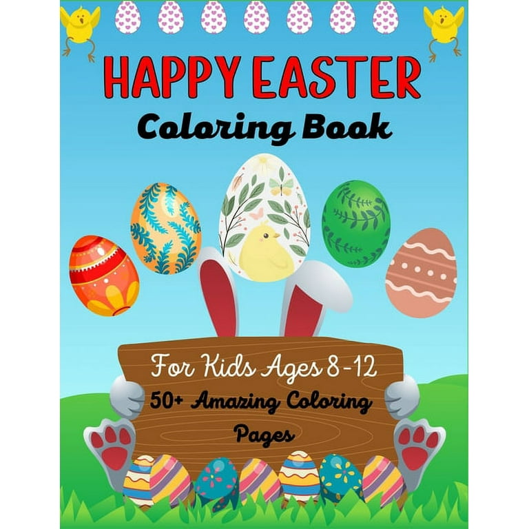 coloring pages easter eggs basket