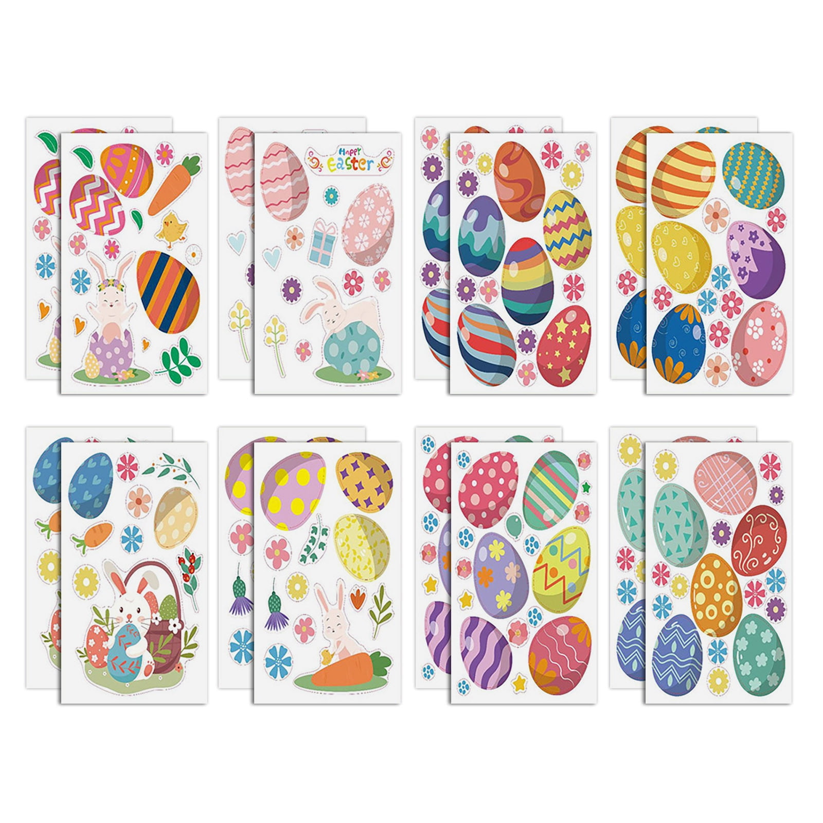 HAPPY EASTER Easter Eggs Sticker Wall Sticker Window Sticker For Home ...