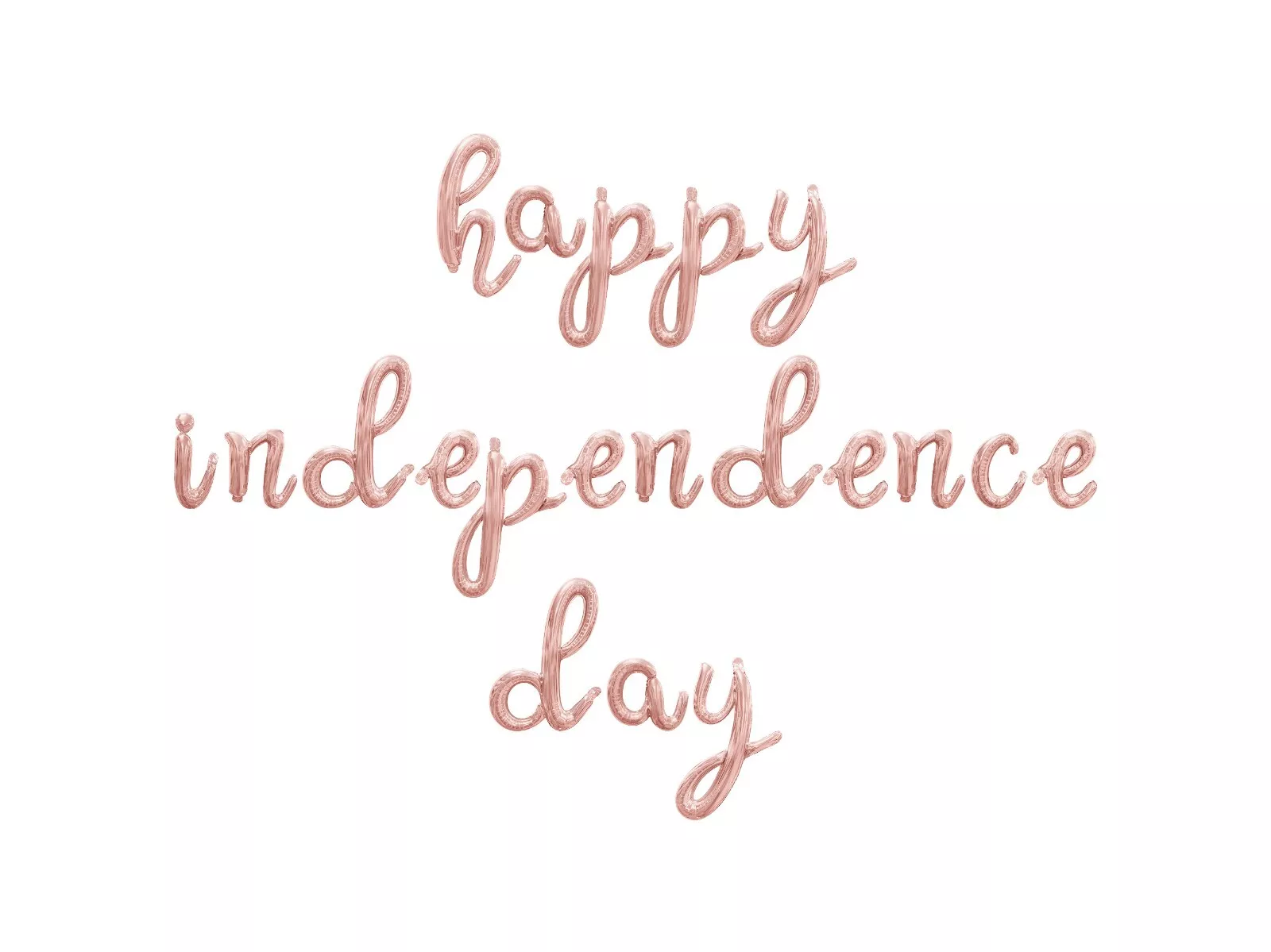 HAPPY INDEPENDENCE DAY Cursive Letter Balloon Banner - July 4th Party ...