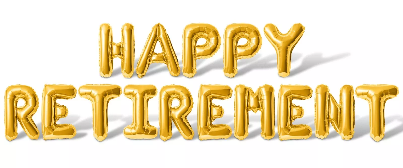 HAPPY RETIREMENT Balloon Banner -10 Color Options - Retirement Party ...
